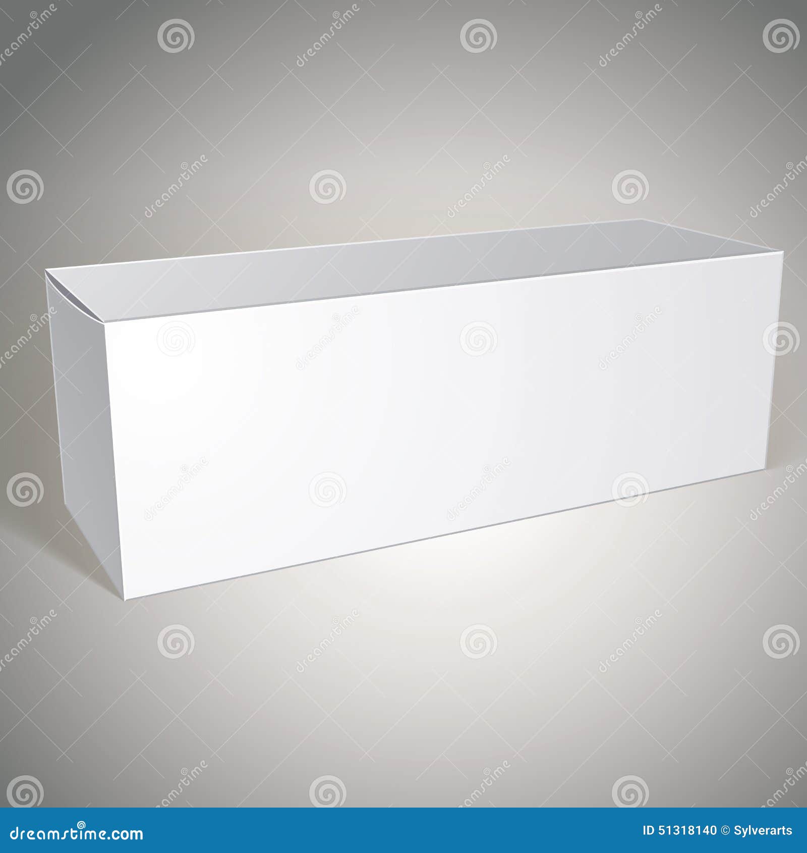 Vector Blank Box, Template for Your Package Design, Put Your Image Over ...