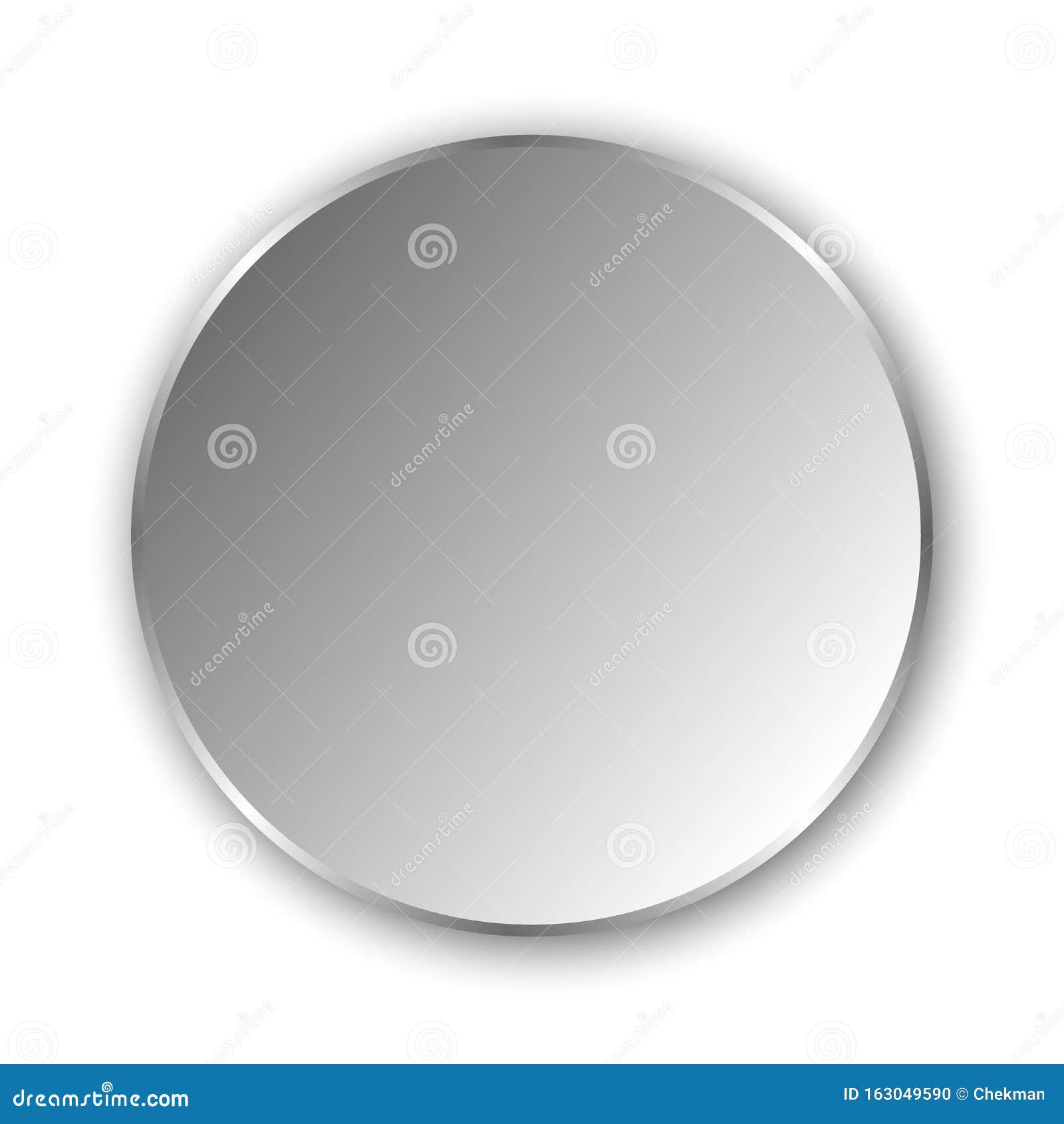 Vector Blank Button Isolated. Vector Illustration Stock Illustration ...
