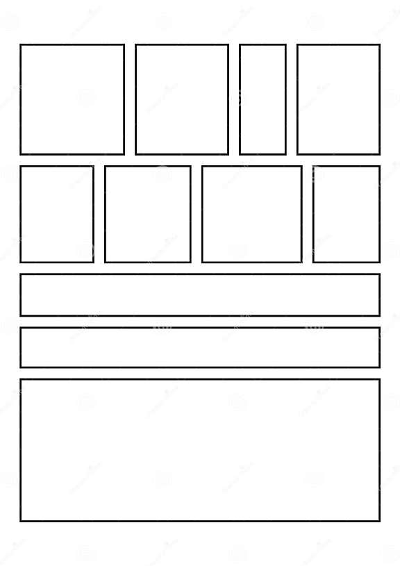 Vector Blank Comic Book stock vector. Illustration of outline - 150373921