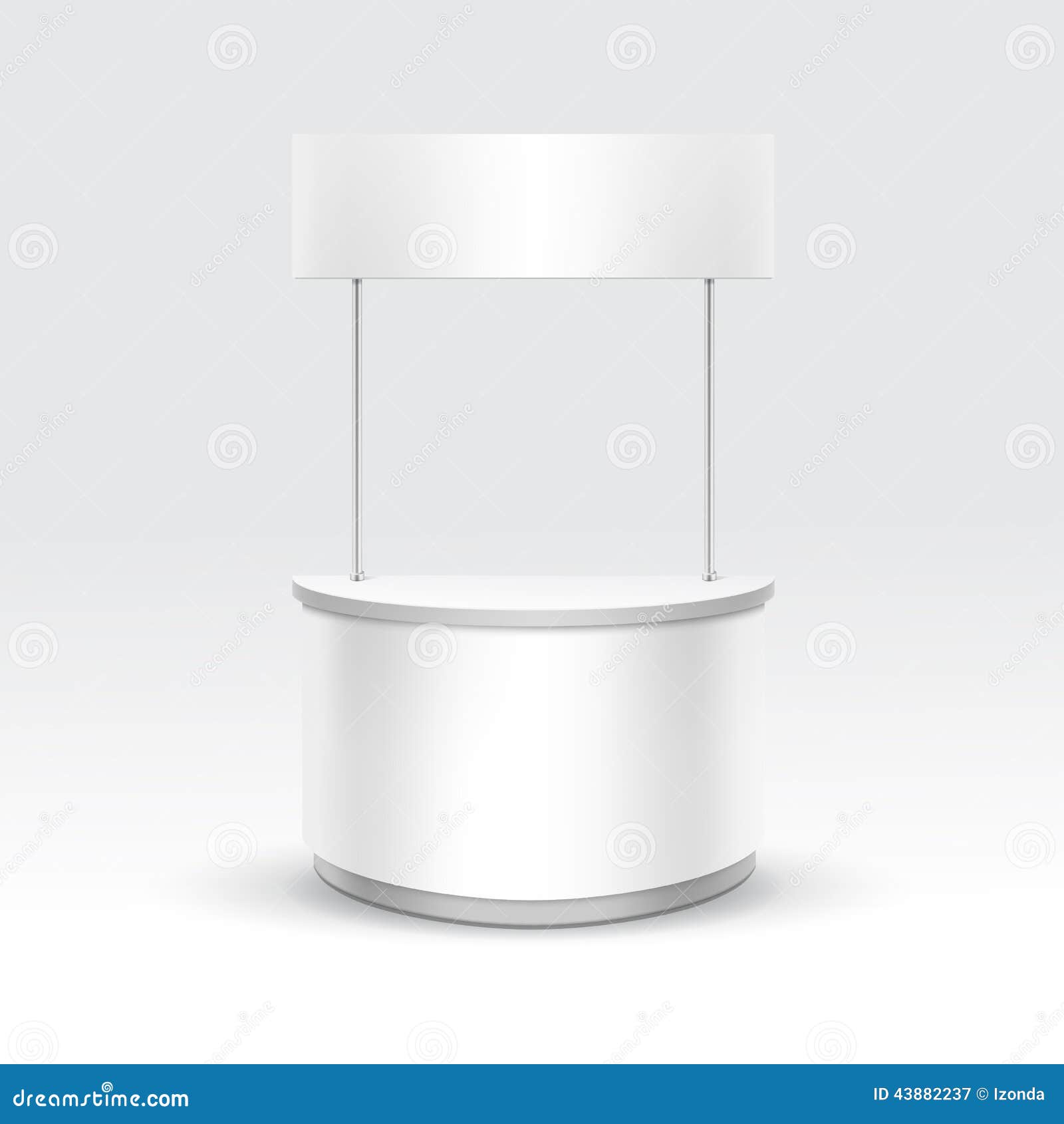 Blank Exhibition Stand Isolated On White Background Stock Photography ...