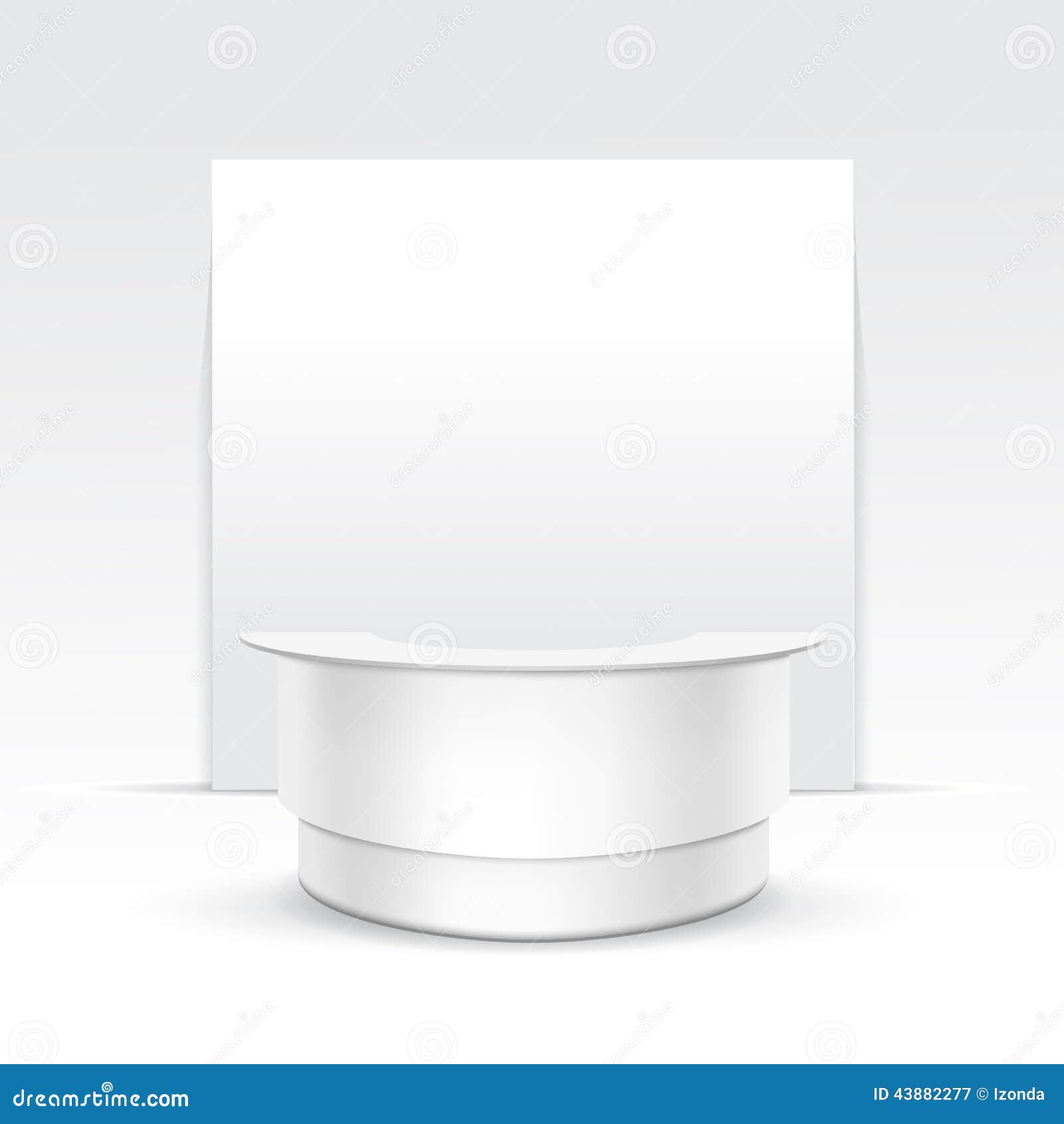 Blank Exhibition Stand Isolated On White Background Stock Photography ...