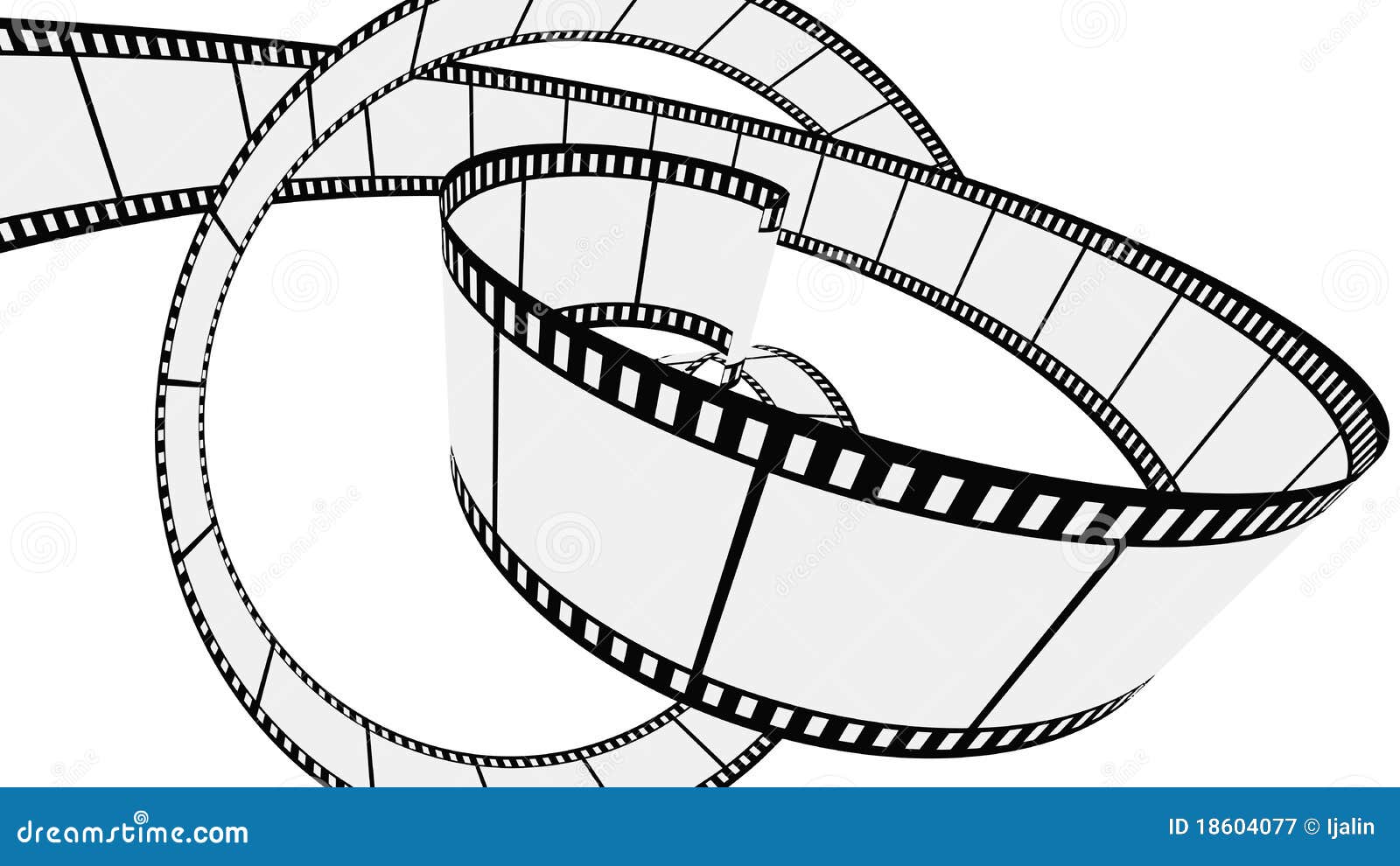 Vector Blank film strip stock vector. Illustration of roll - 18604077