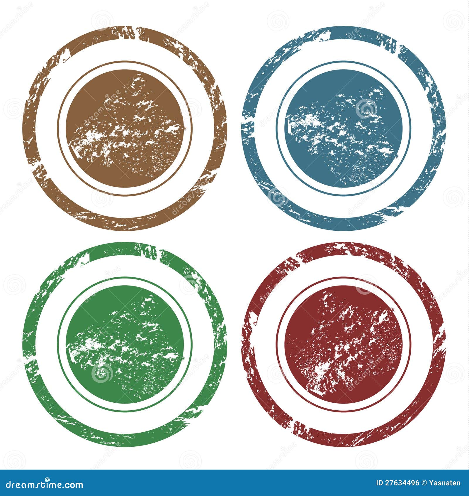 Vector blank grunge stamps stock illustration. Illustration of empty ...