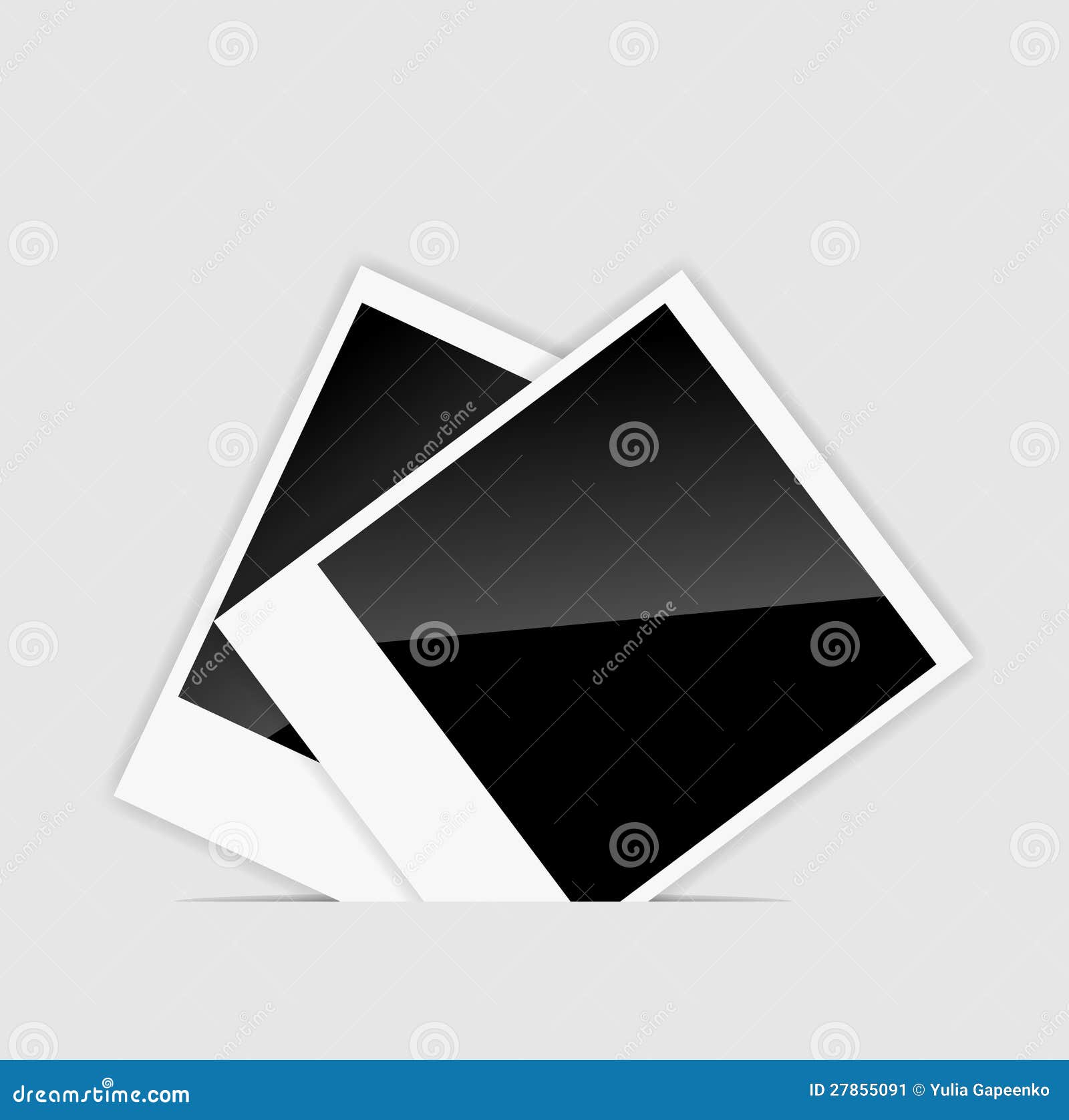 Vector Blank Instant Photos Vector Vector Stock Vector - Illustration ...