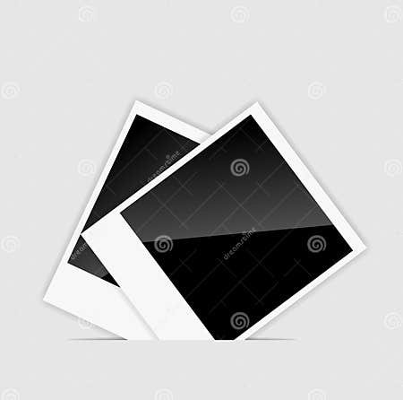 Vector Blank Instant Photos Vector Vector Stock Vector - Illustration ...
