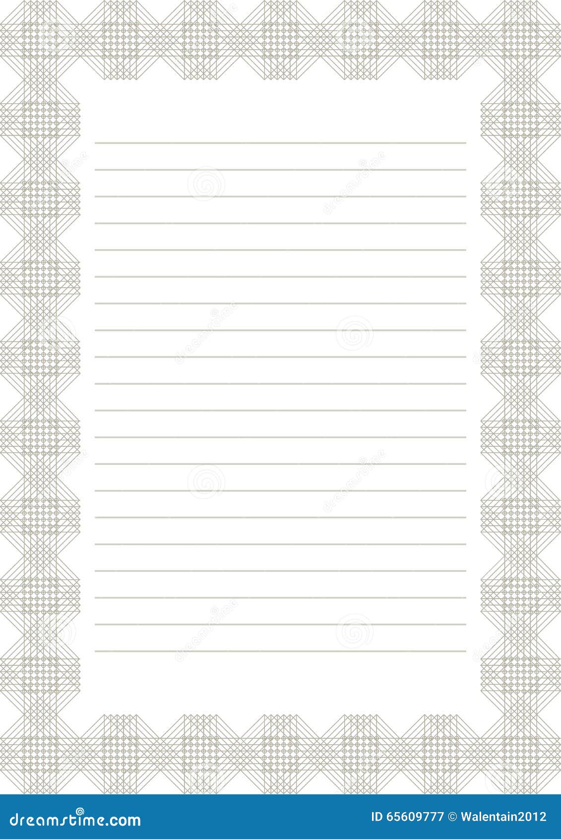 Vector Blank for Letter, Card or Charter. White Paper Form with Grey ...