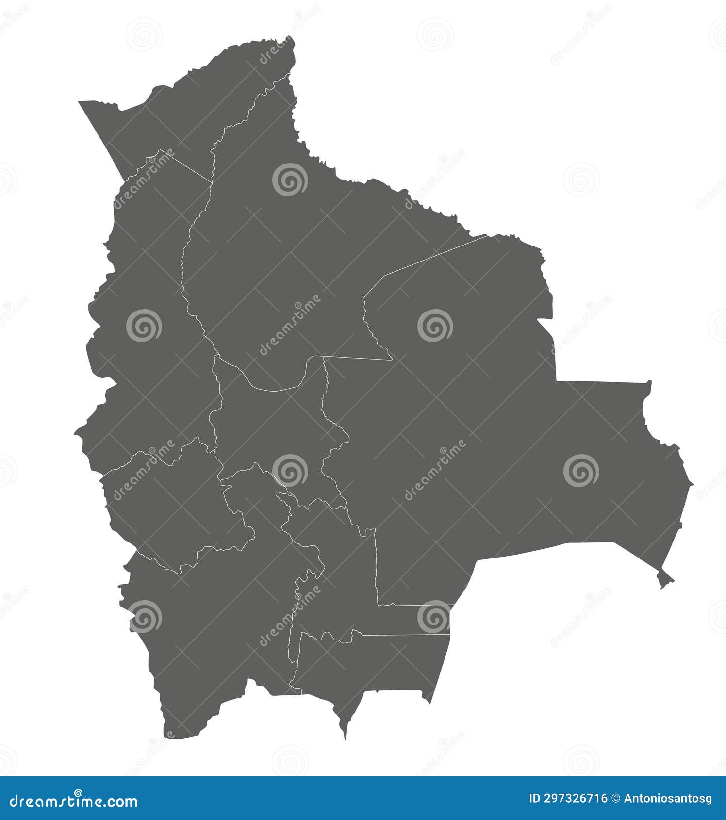 blank map of bolivia
