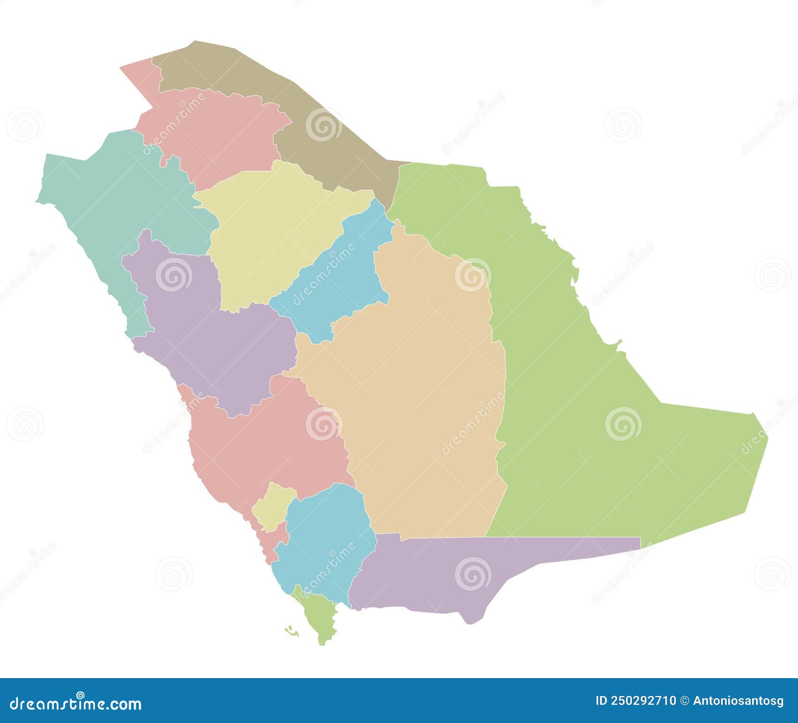 blank map of saudi arabia with provinces and administrative divisions ...