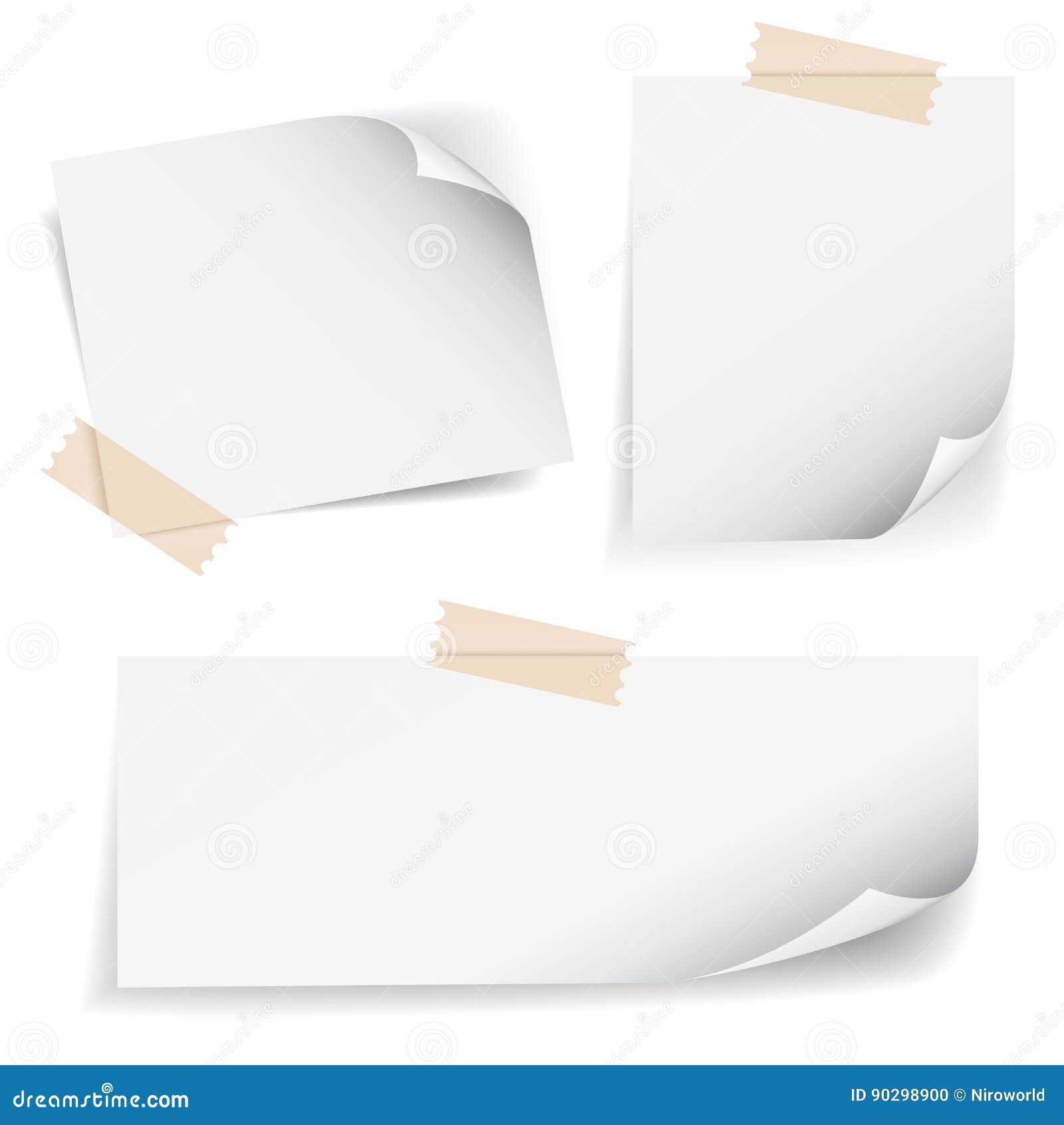 Adhesive Tape. Transparent Paper Scotch Tapes, Masking Sticky Pieces ...