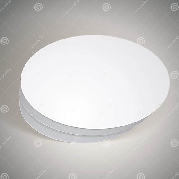 Vector Blank Round Box, Template for Your Package Design, Put Yo Stock ...
