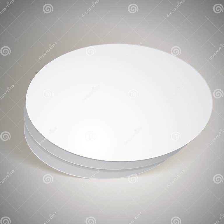 Vector Blank Round Box, Template for Your Package Design, Put Yo Stock ...