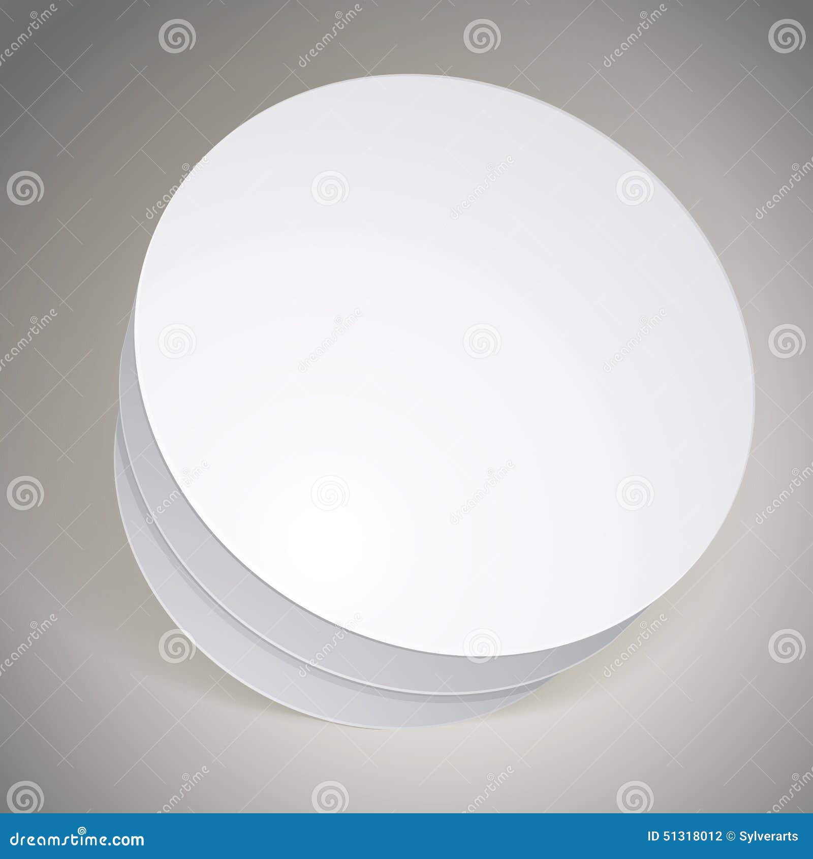 Vector Blank Round Box, Template for Your Package Design, Put Yo Stock ...