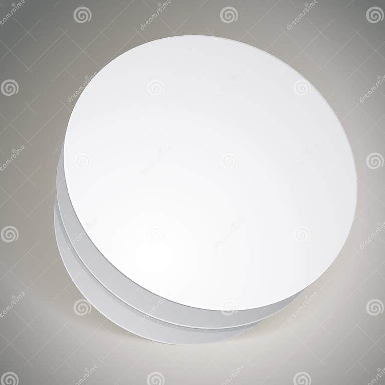 Vector Blank Round Box, Template for Your Package Design, Put Yo Stock ...
