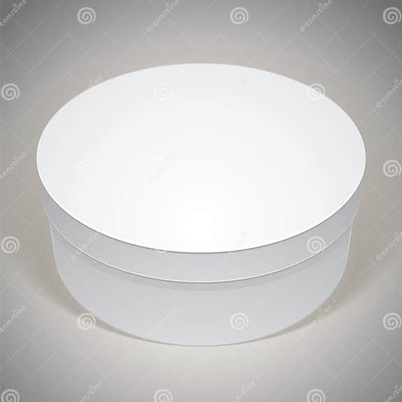 Vector Blank Round Box, Template for Your Package Design, Put Yo Stock ...