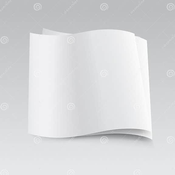 Vector blank sheet stock illustration. Illustration of curl - 62440504