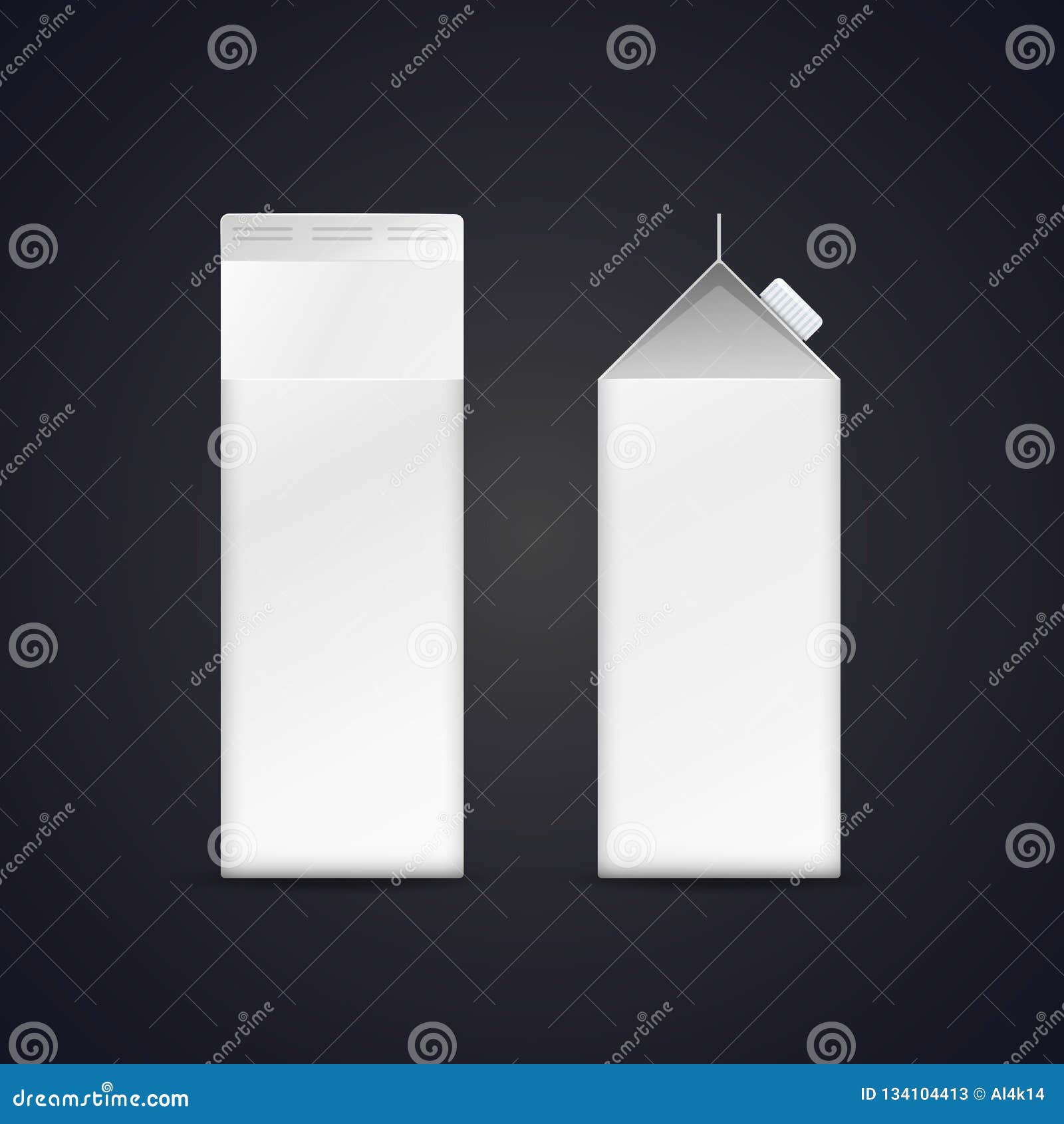 A Tetra Pack Of Milk, Vector Or Color Illustration | CartoonDealer.com ...