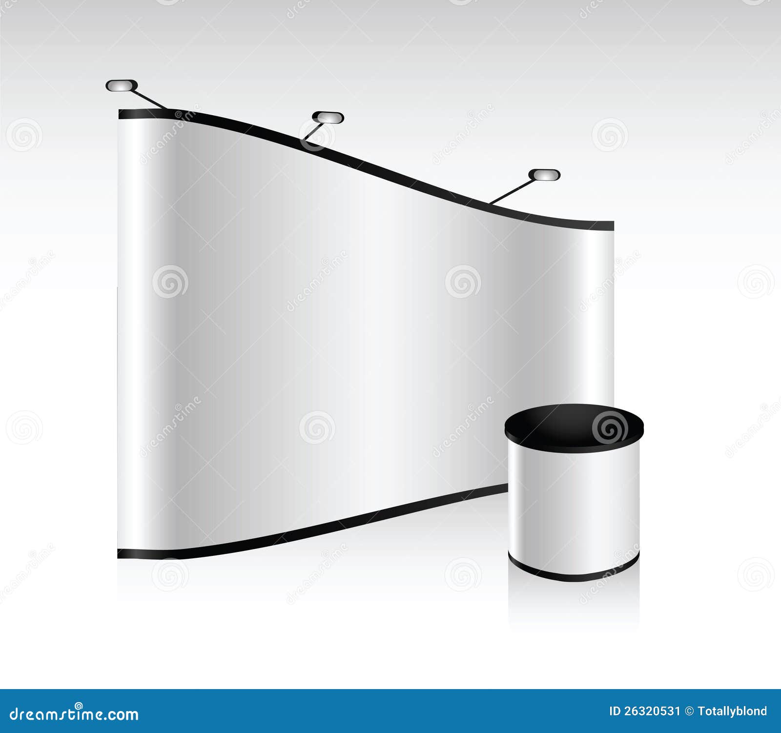 Vector Blank Trade Show Booth Stock Vector - Illustration of layout ...