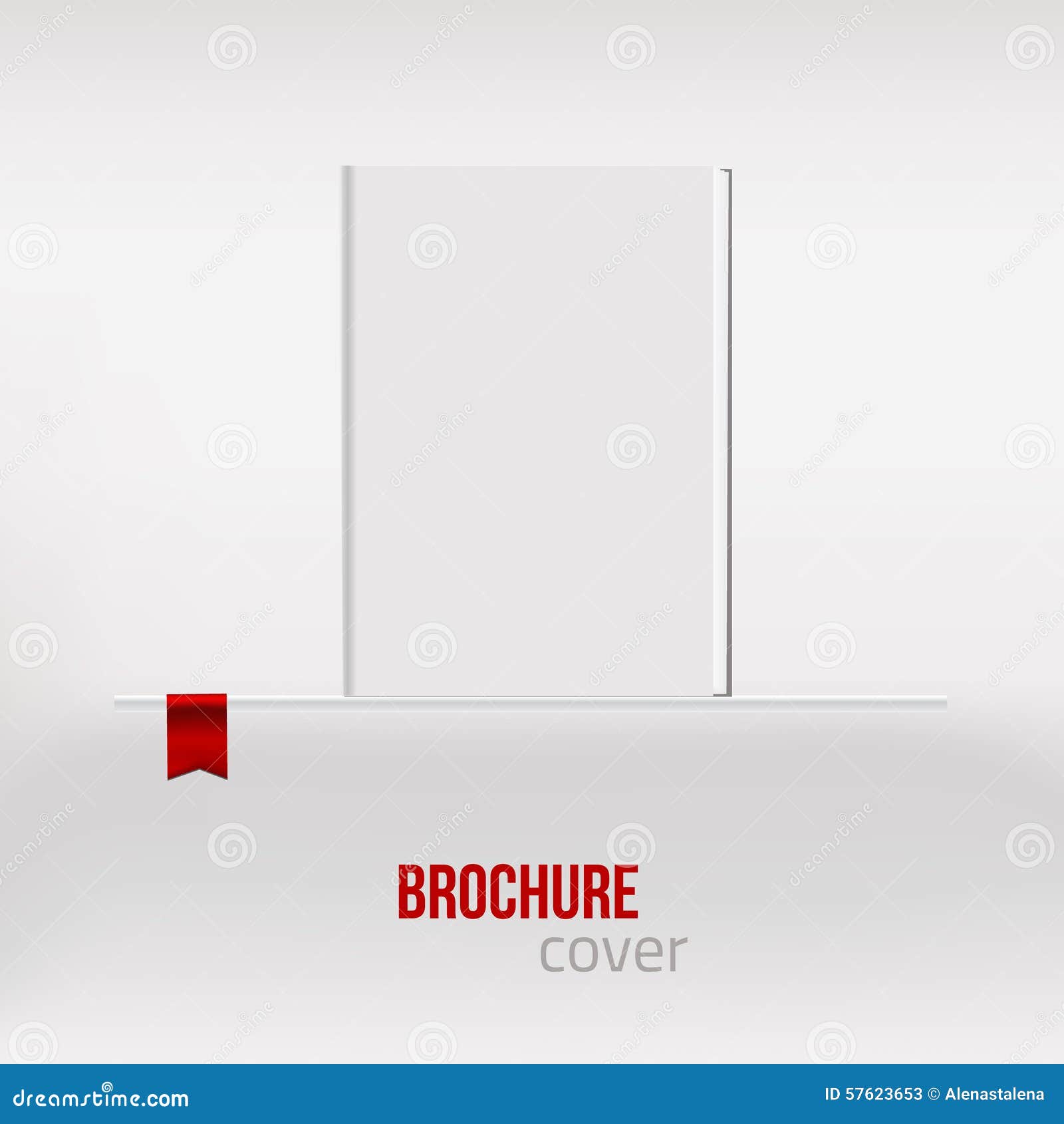 Vector Blank Vertical Blank Book Cover Template Stock Vector ...