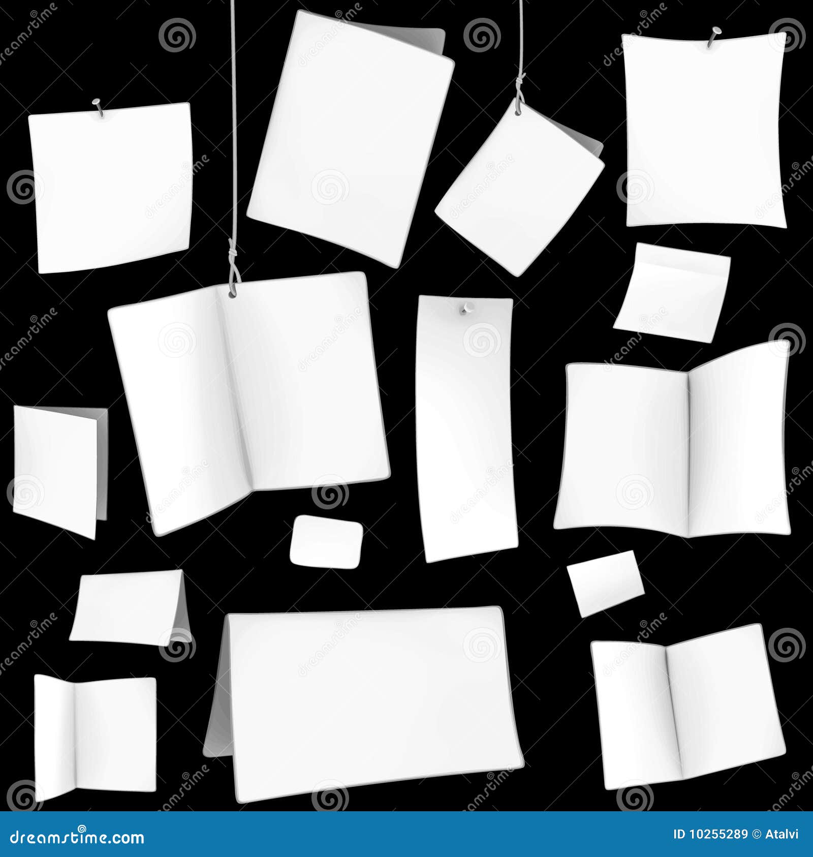 VECTOR blank white cards stock vector. Illustration of card - 10255289