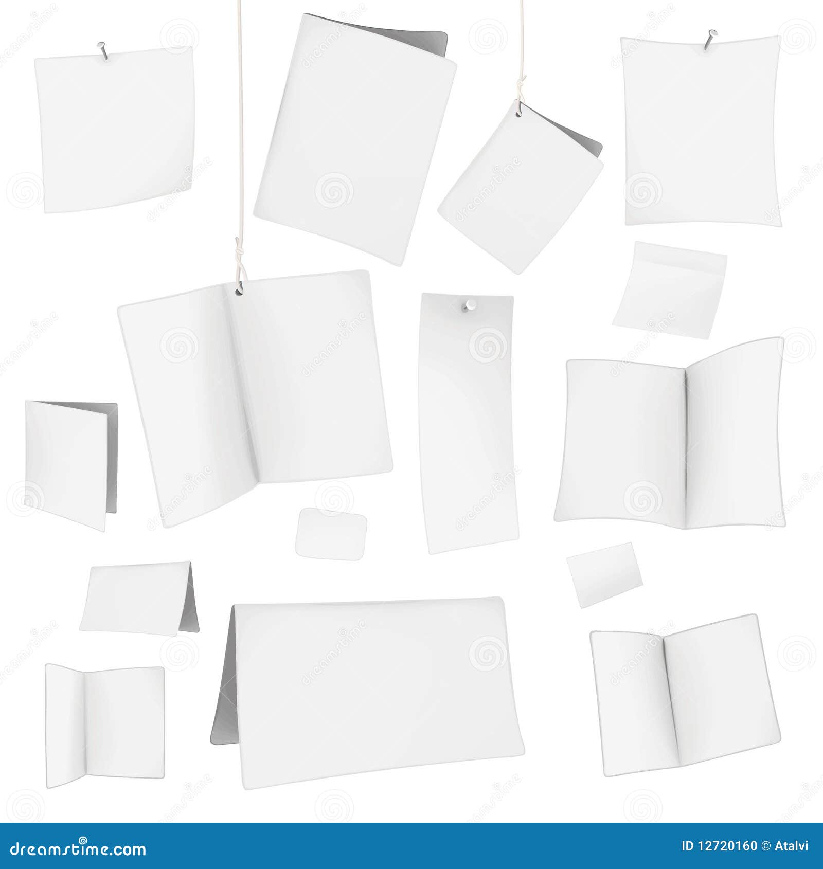 Vector blank white cards stock vector. Illustration of congratulations ...