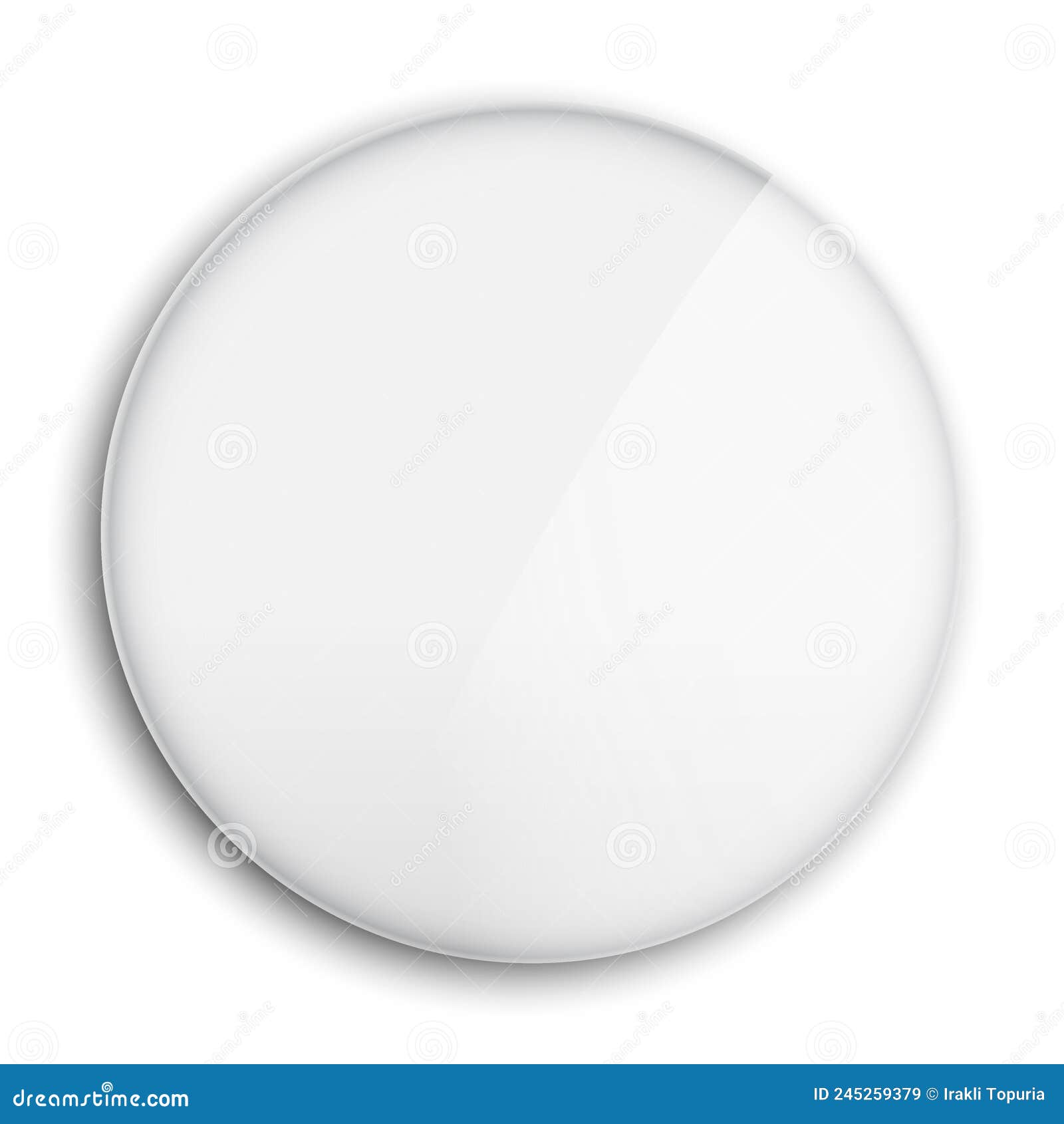 Vector Blank White Pin Button Mockup, Isolated on Background Stock ...