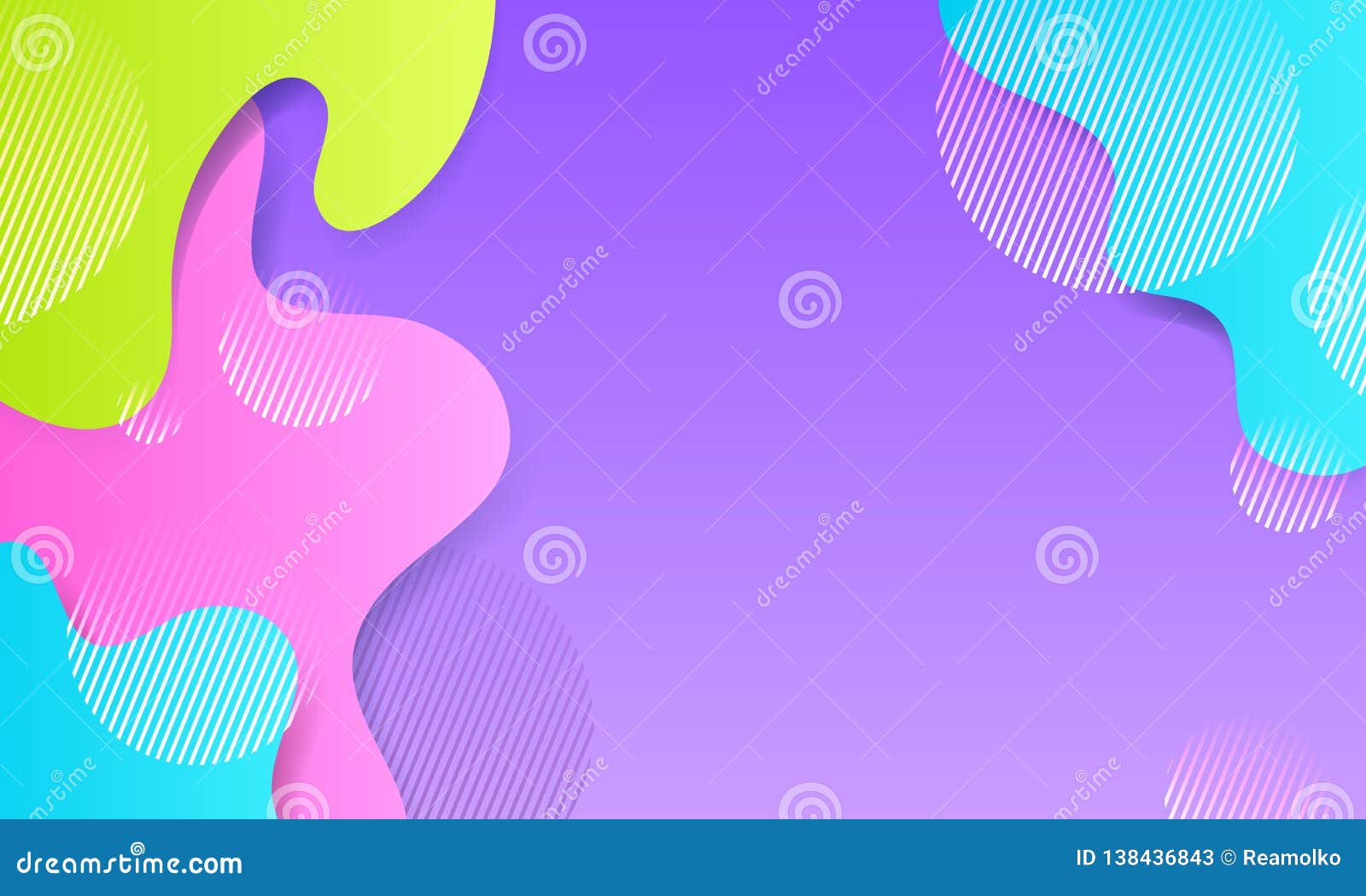 Vector Blobs Abstract Background Colorful Liquid Shapes