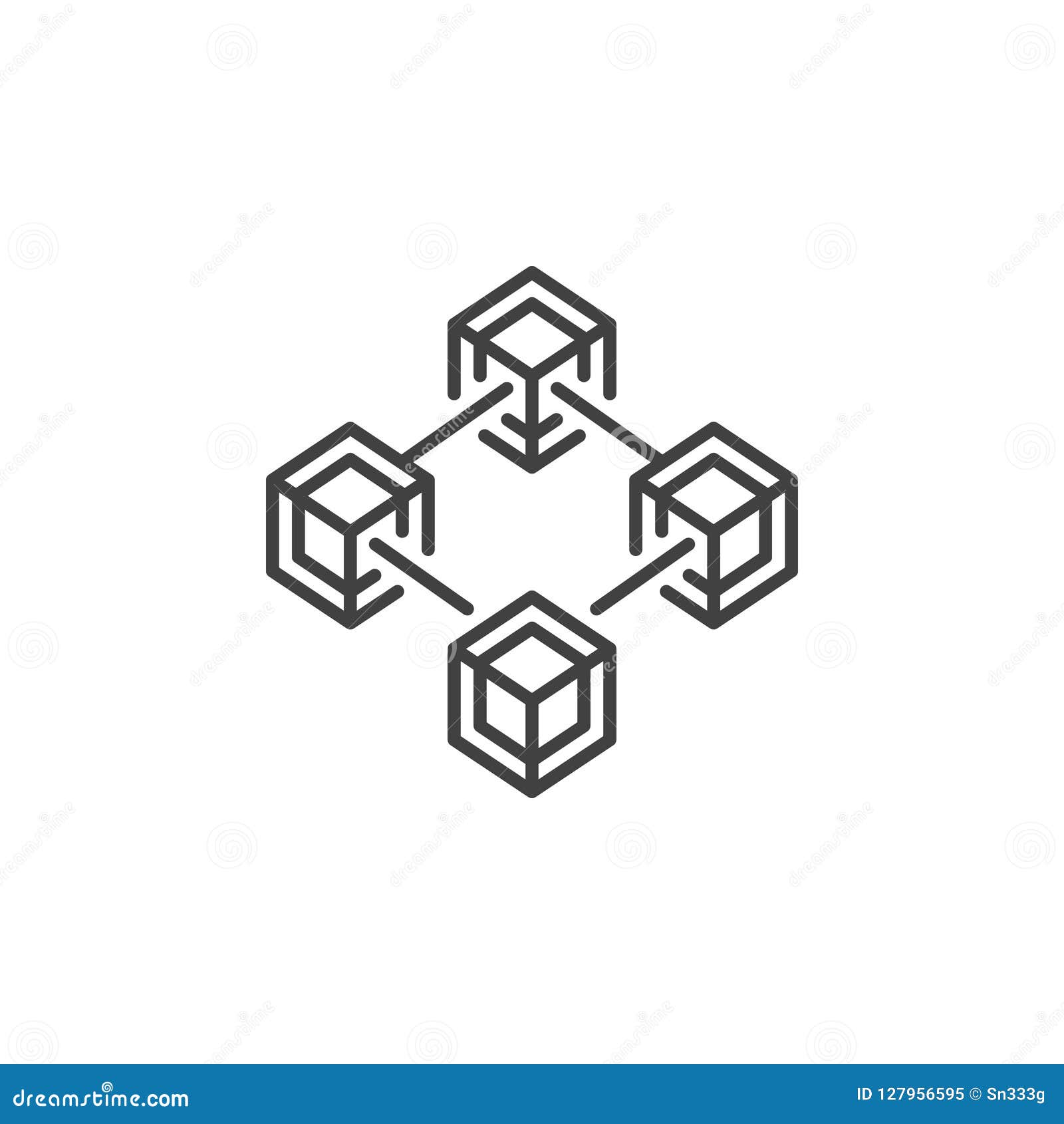 Vector Blockchain Technology Outline Concept Icon Stock Vector ... Vector Blockchain Technology Outline Concept Icon Stock Vector ...