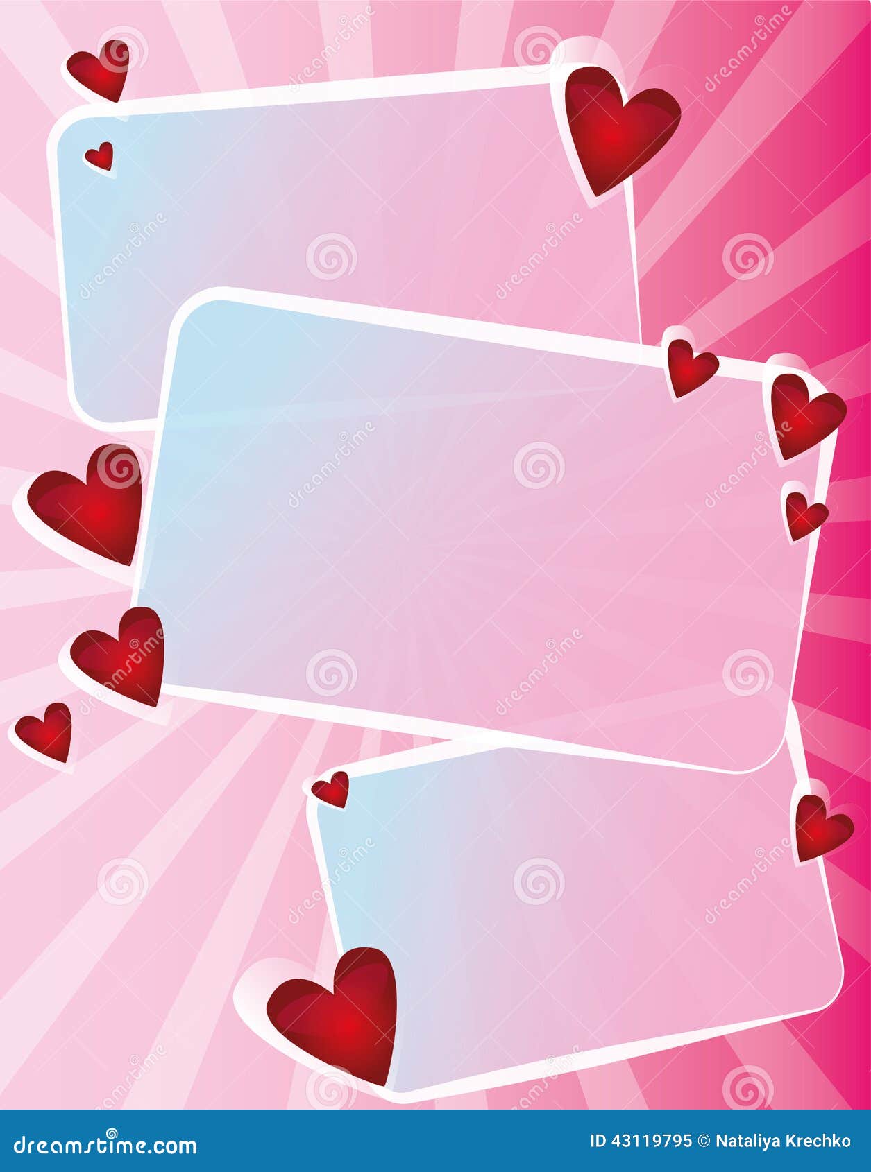 Vector blocks with hearts stock vector. Illustration of cute - 43119795