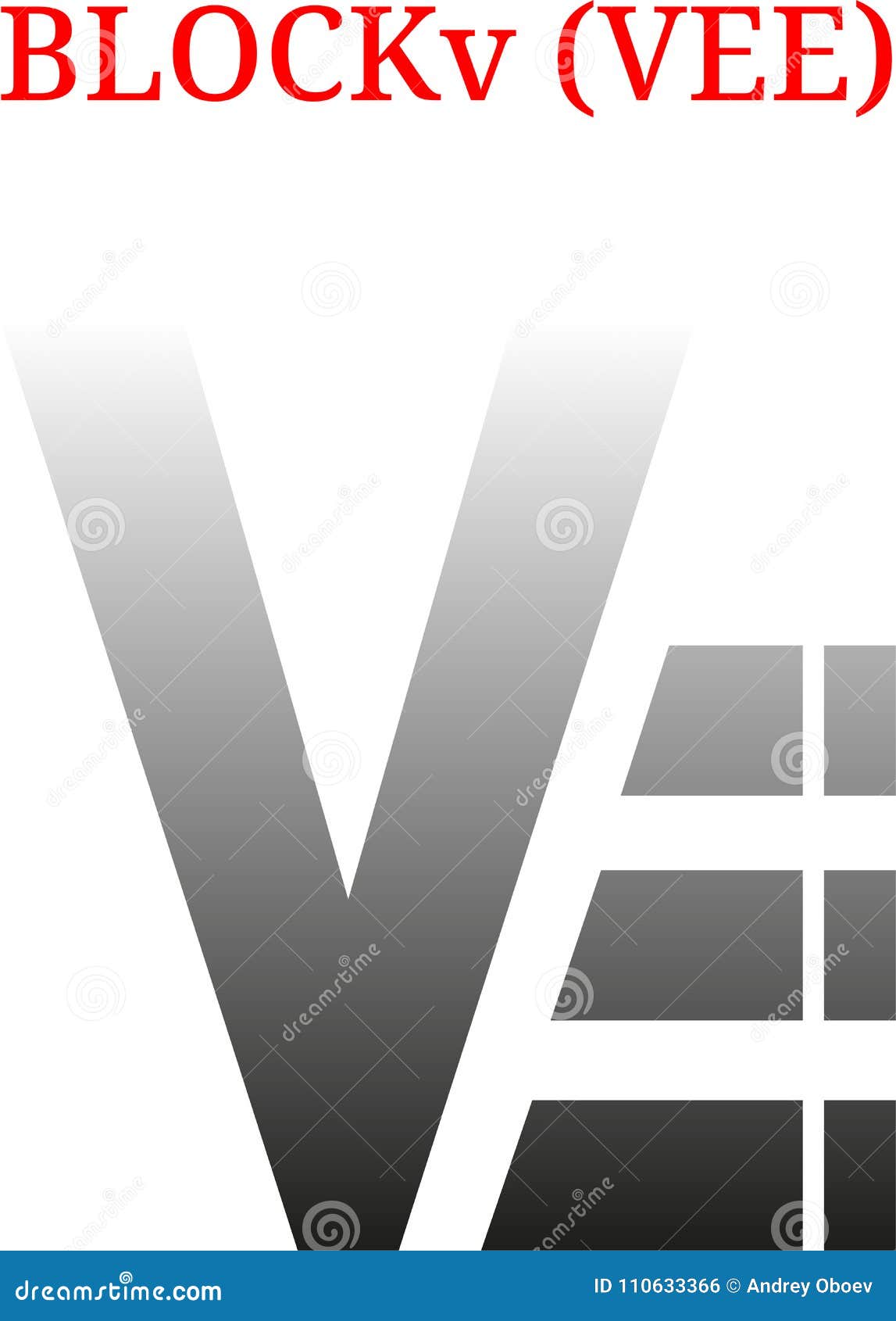 Vector BLOCKv VEE Logo | CartoonDealer.com #110633366