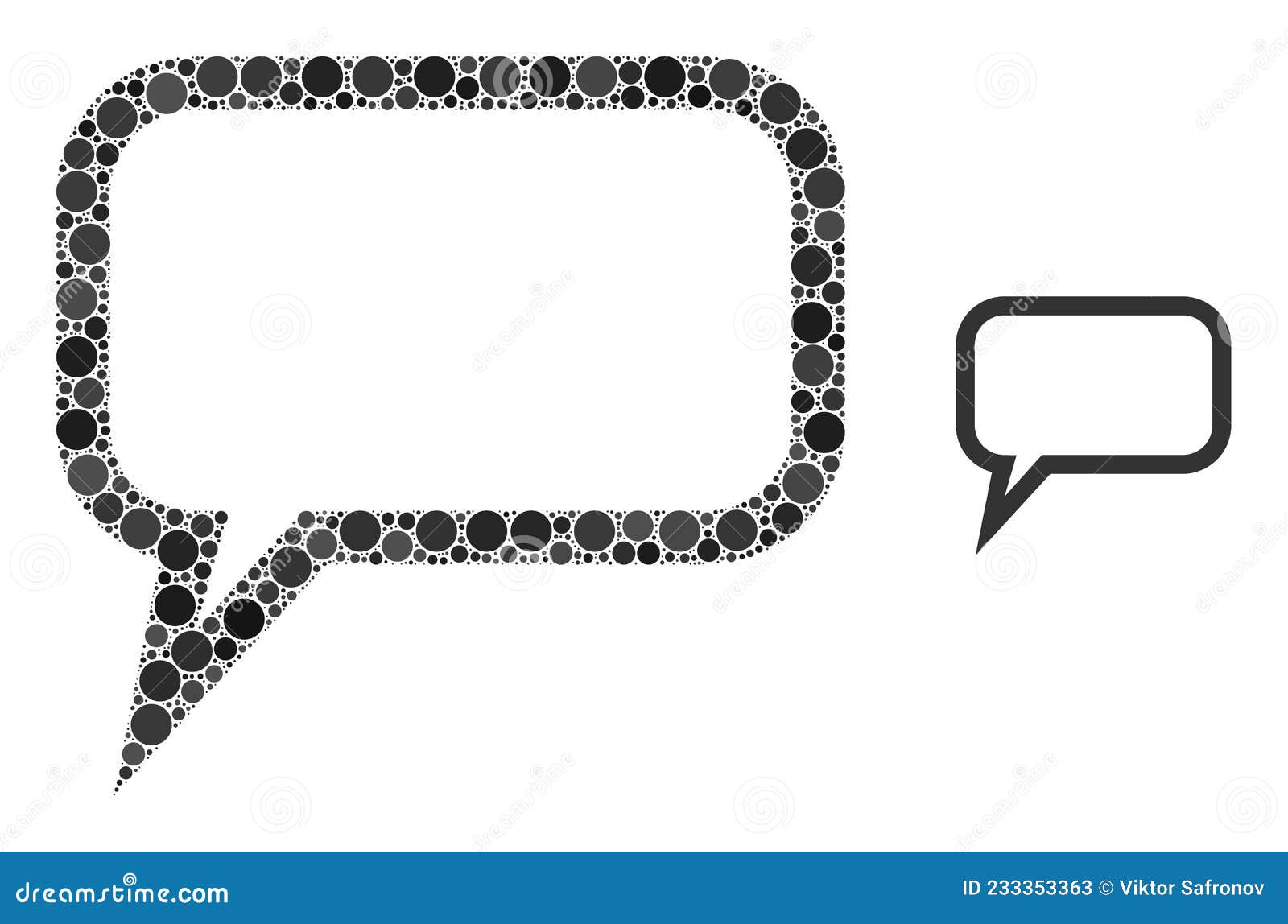 Vector Blog Message Collage of Dots Stock Vector - Illustration of ...