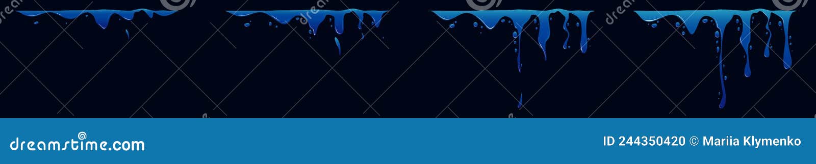 Sprite Water Splash Animation. Shock Waves On Transparent Background ...