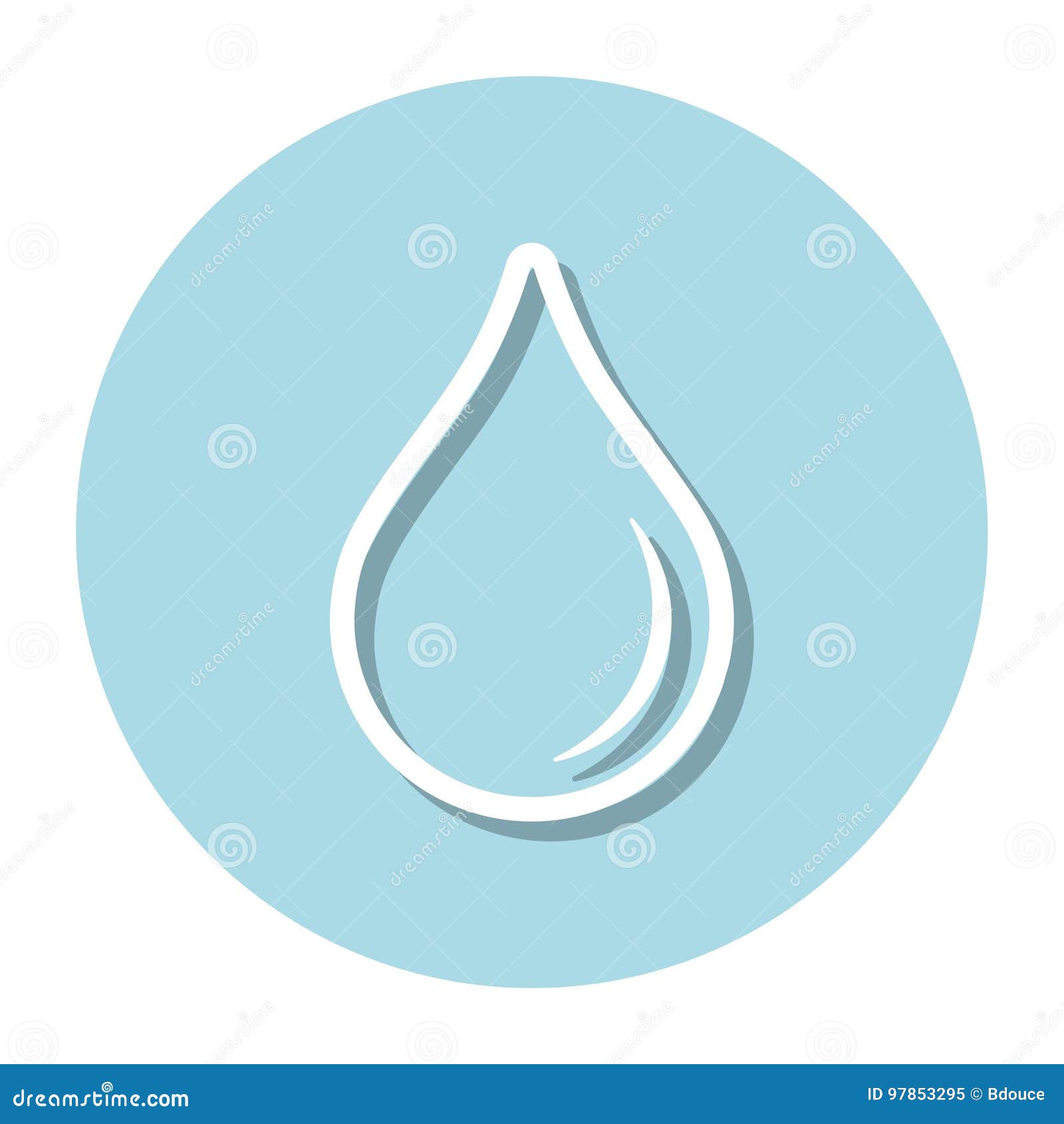 Vector Blood Droplet within a Circle Line Icon Stock Vector ...