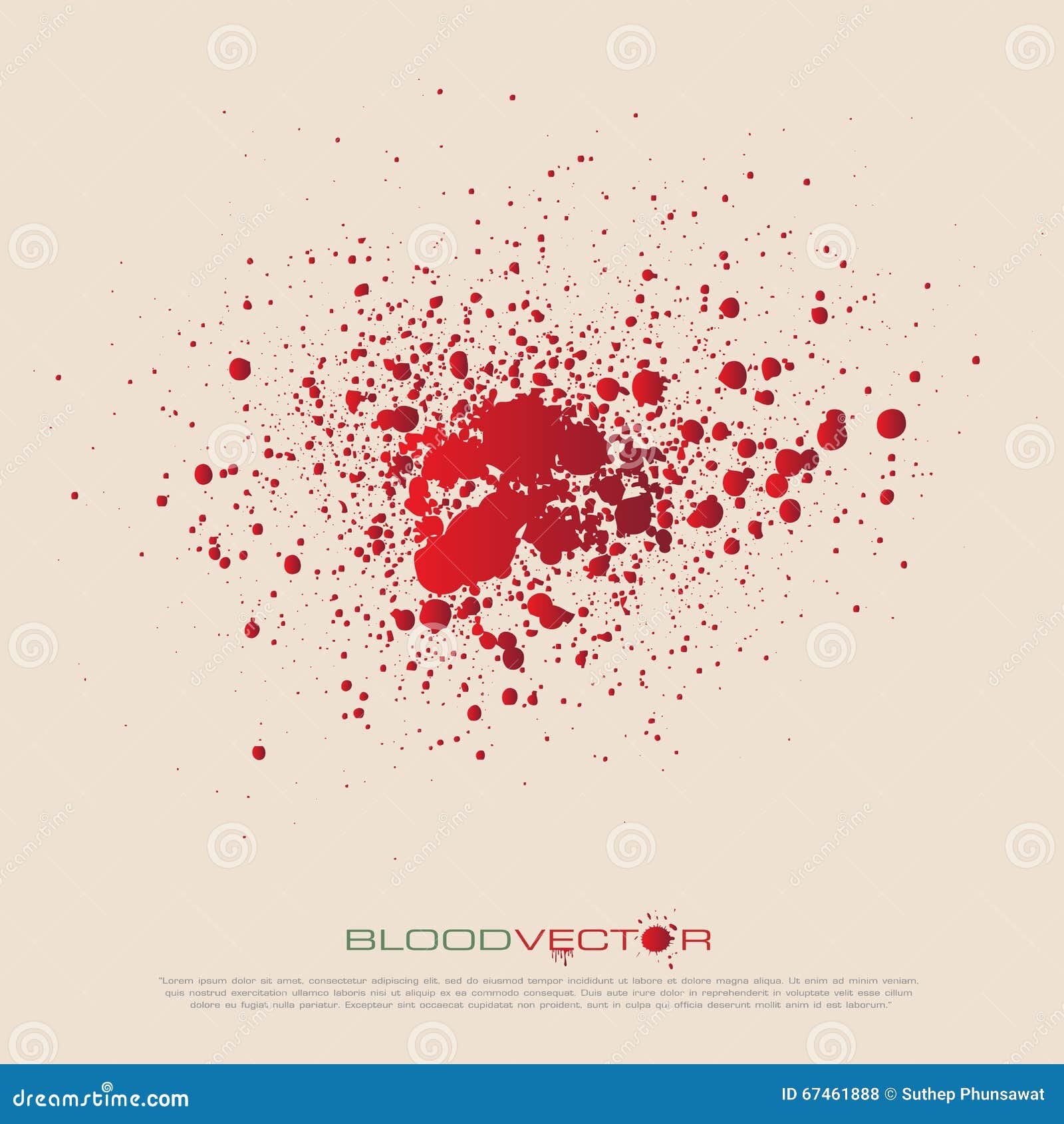 Vector Blood Splatter Isolated, Design Stock Illustration ...
