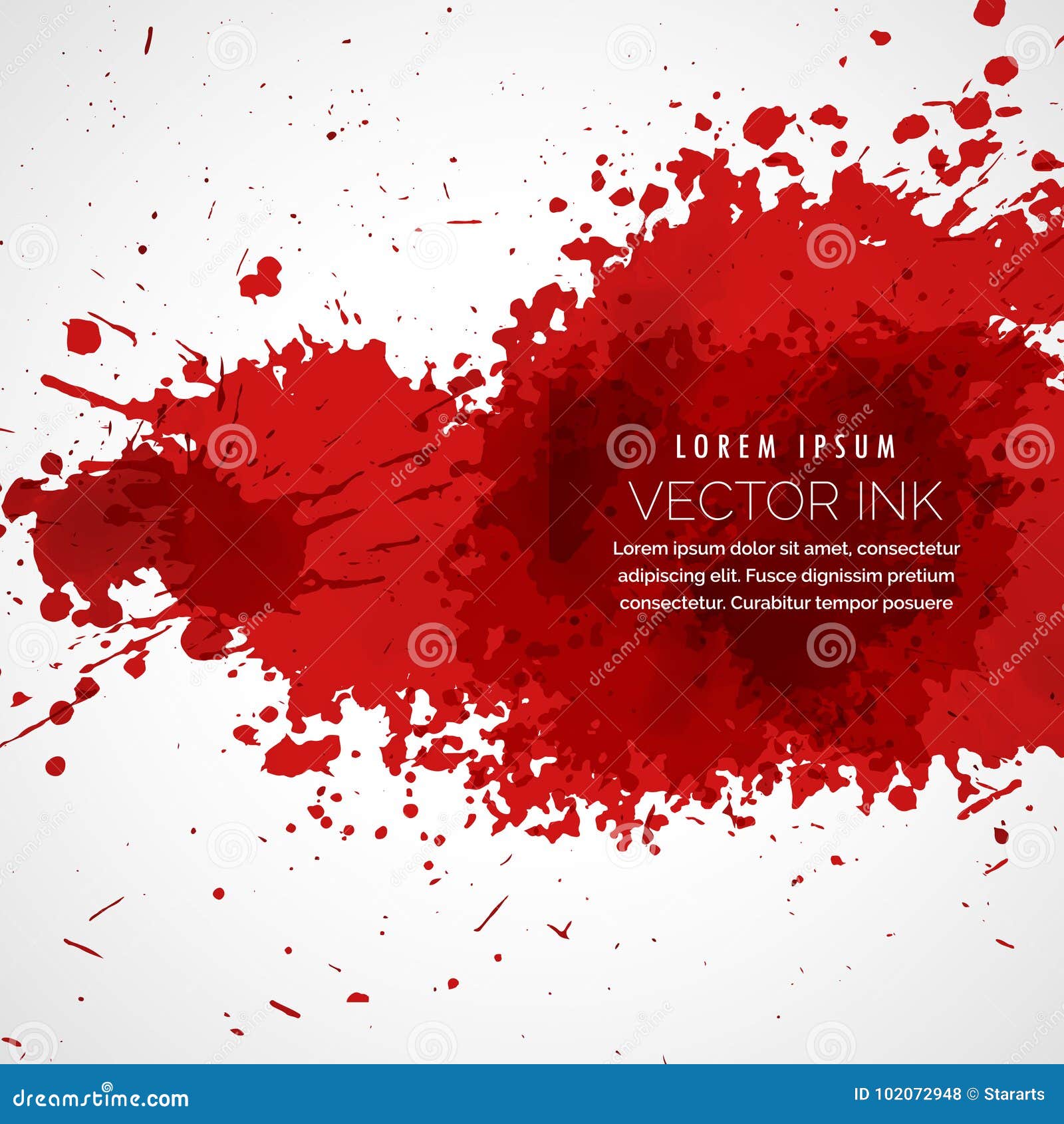 Blood Splatter Isolated On White Background, Design Royalty-Free Stock ...