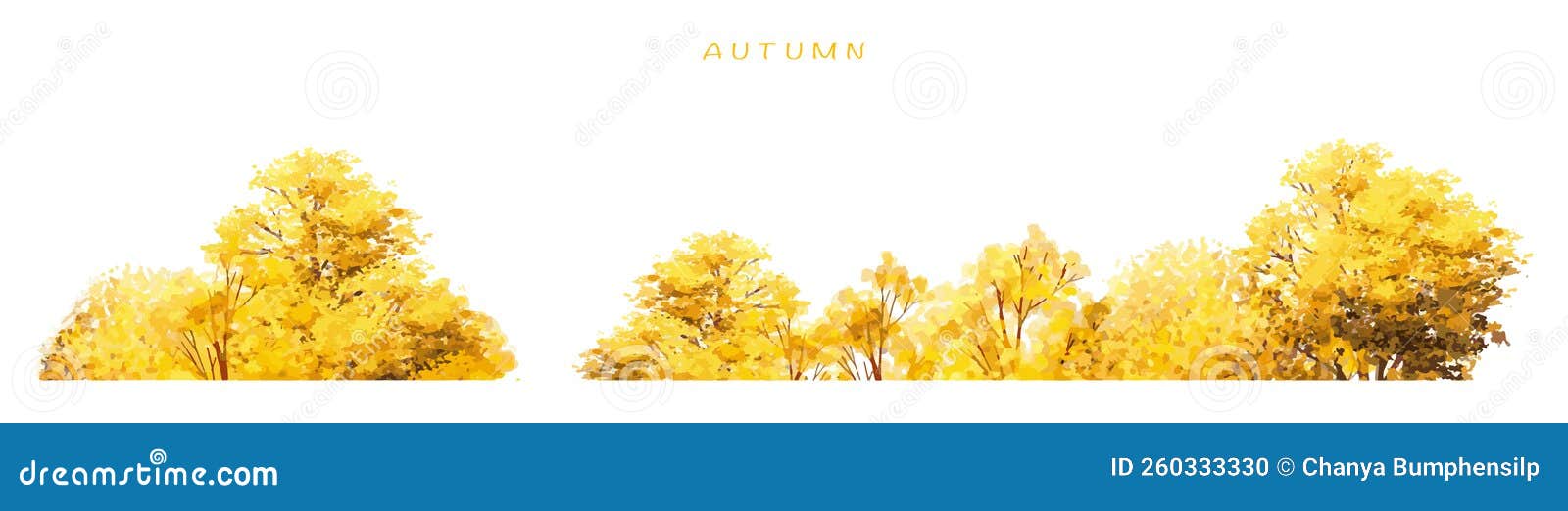 Vector Blooming Flower,tree Or Forest Side View Isolated On White ...