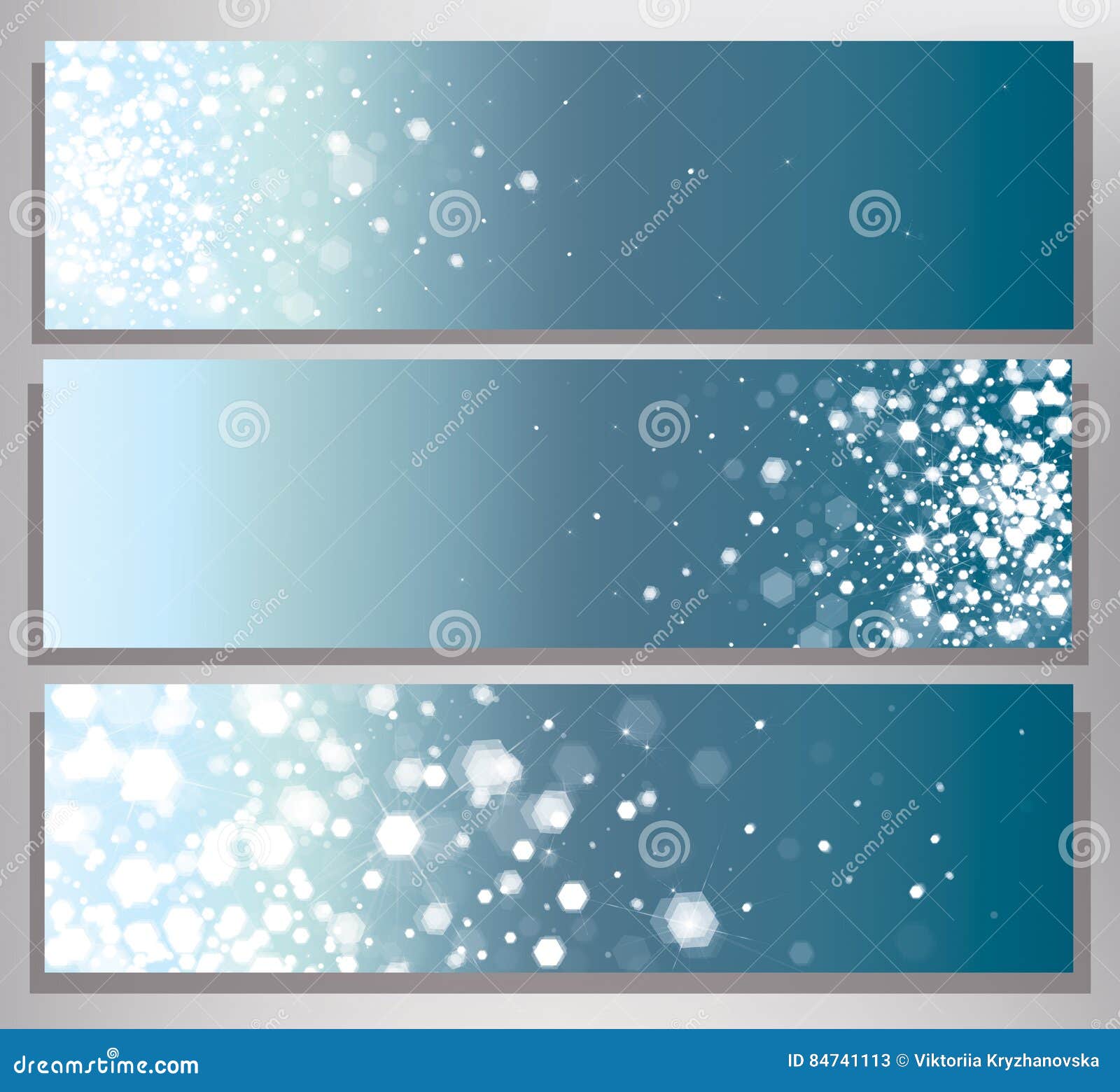 Vector Blue Abstract Banners. Stock Vector - Illustration of texture ...