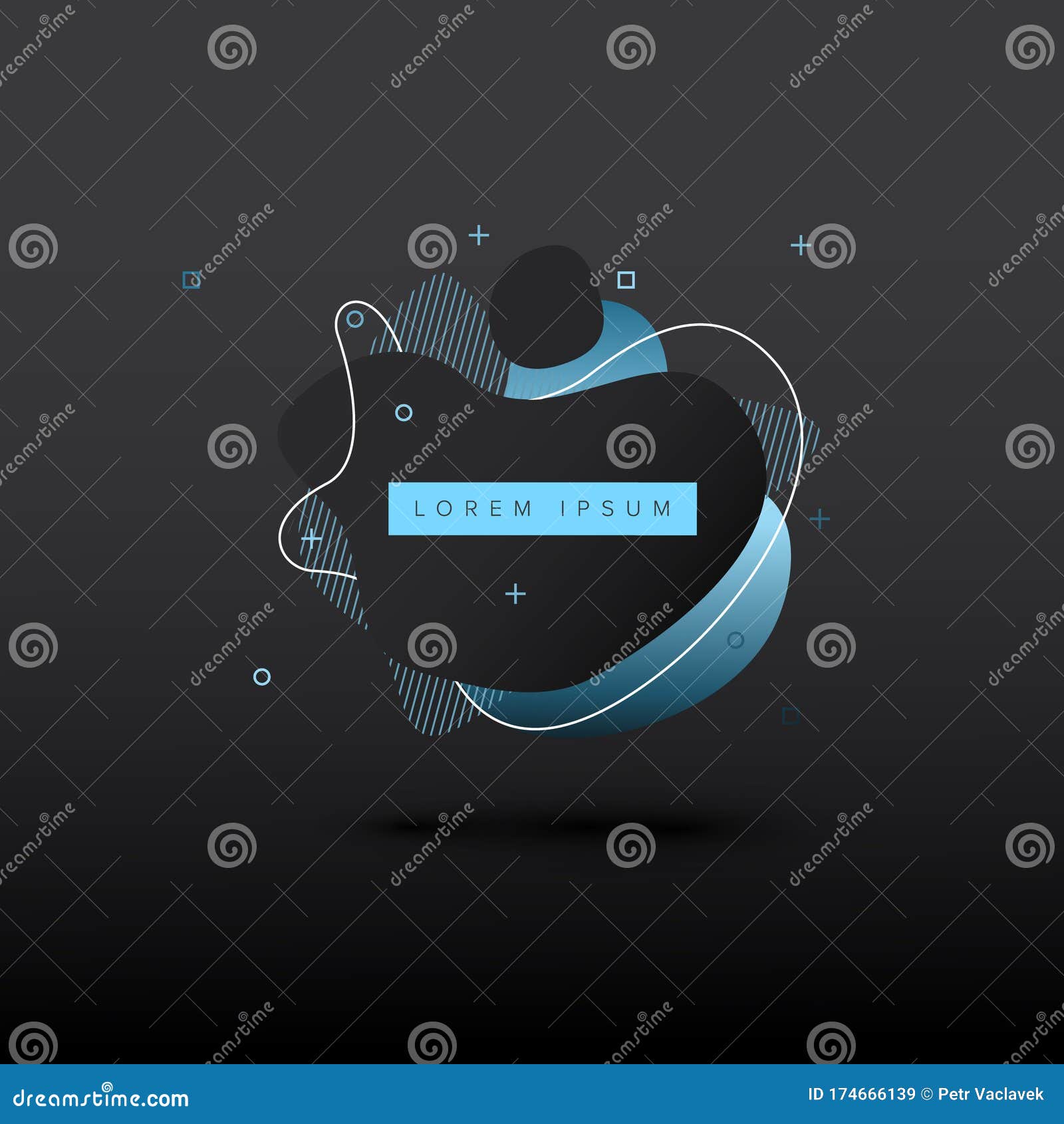 Vector Blue Abstract Digital Element Stock Vector - Illustration of ...