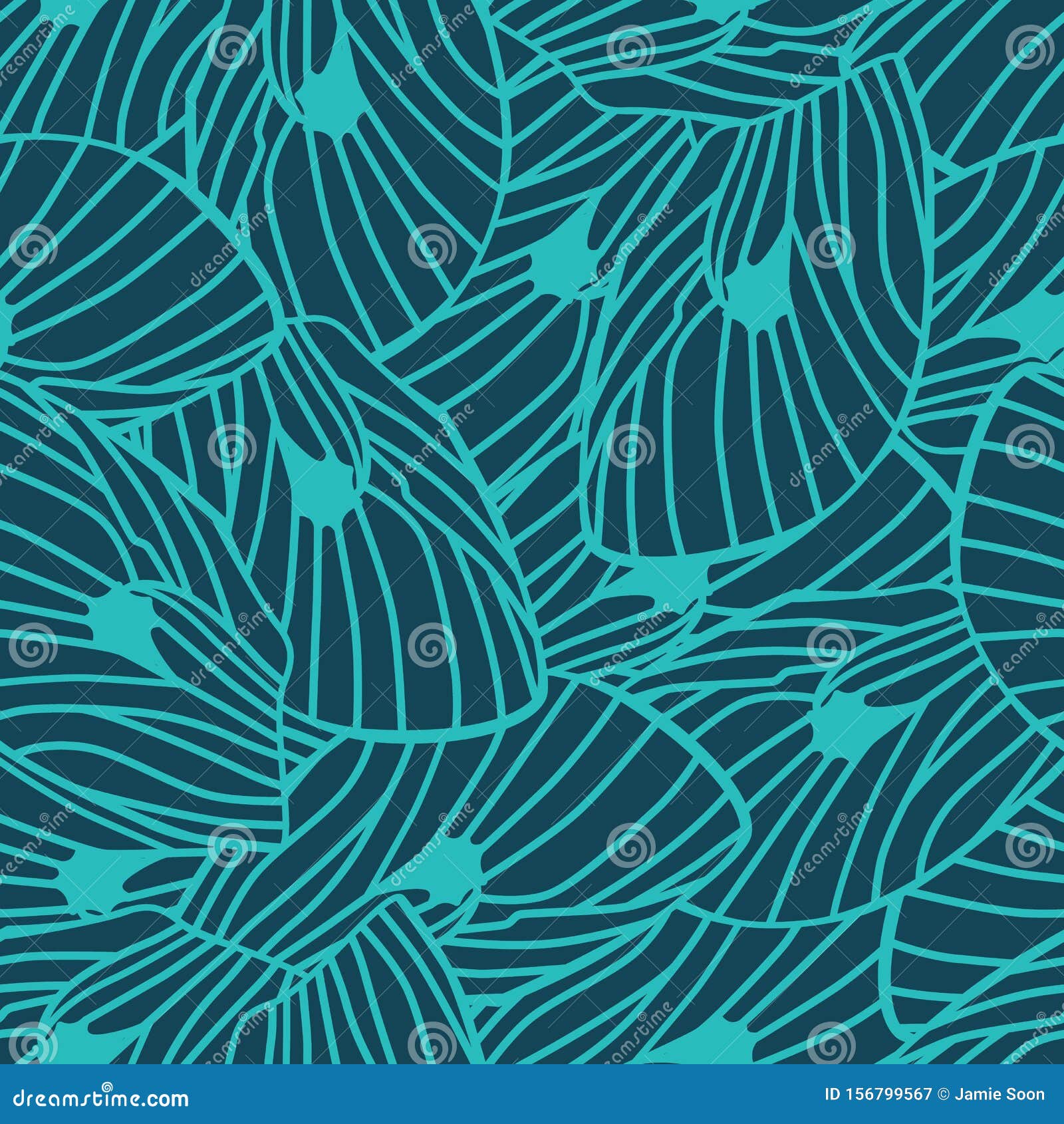 Vector Blue Abstract Moth Wings Seamless Pattern. Suitable for Gift ...