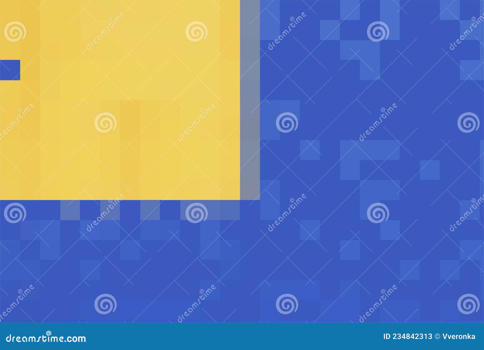 Vector Blue Background with a Large Yellow Square in the Upper Left ...