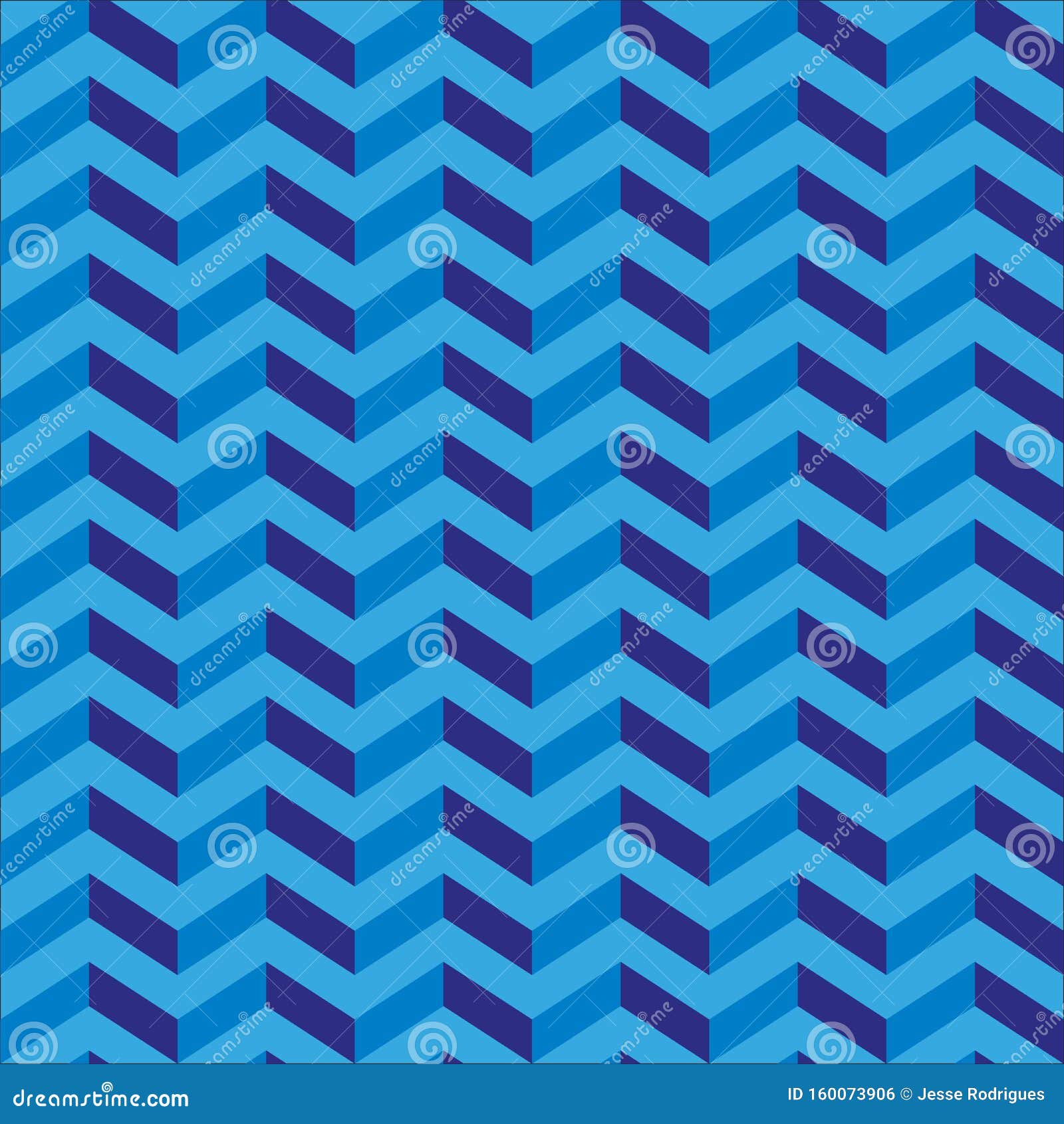 Vector Blue Block Pattern. Illustration. Stock Vector - Illustration of ...