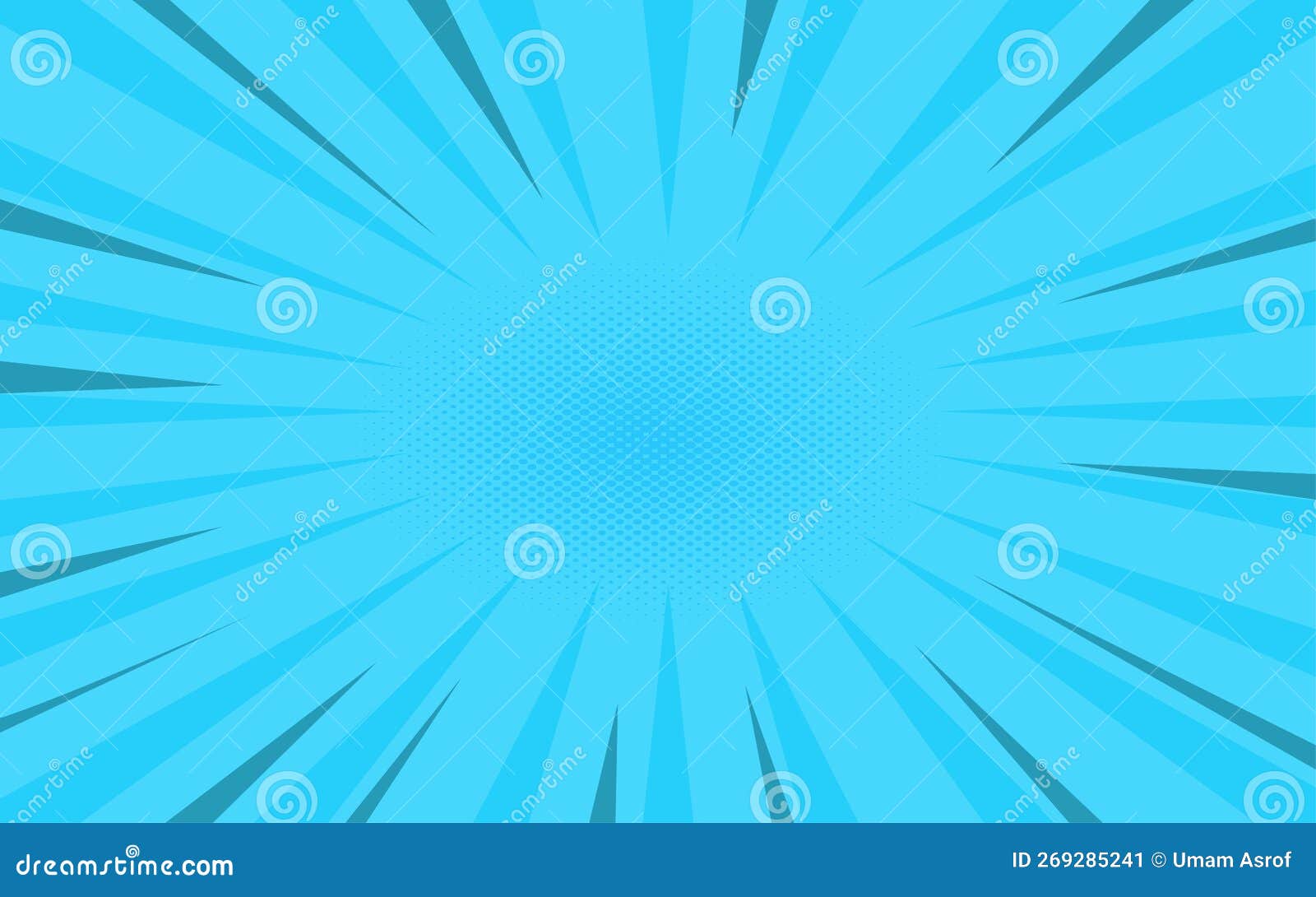 Vector Blue Comic Style Background Stock Vector - Illustration of blue ...