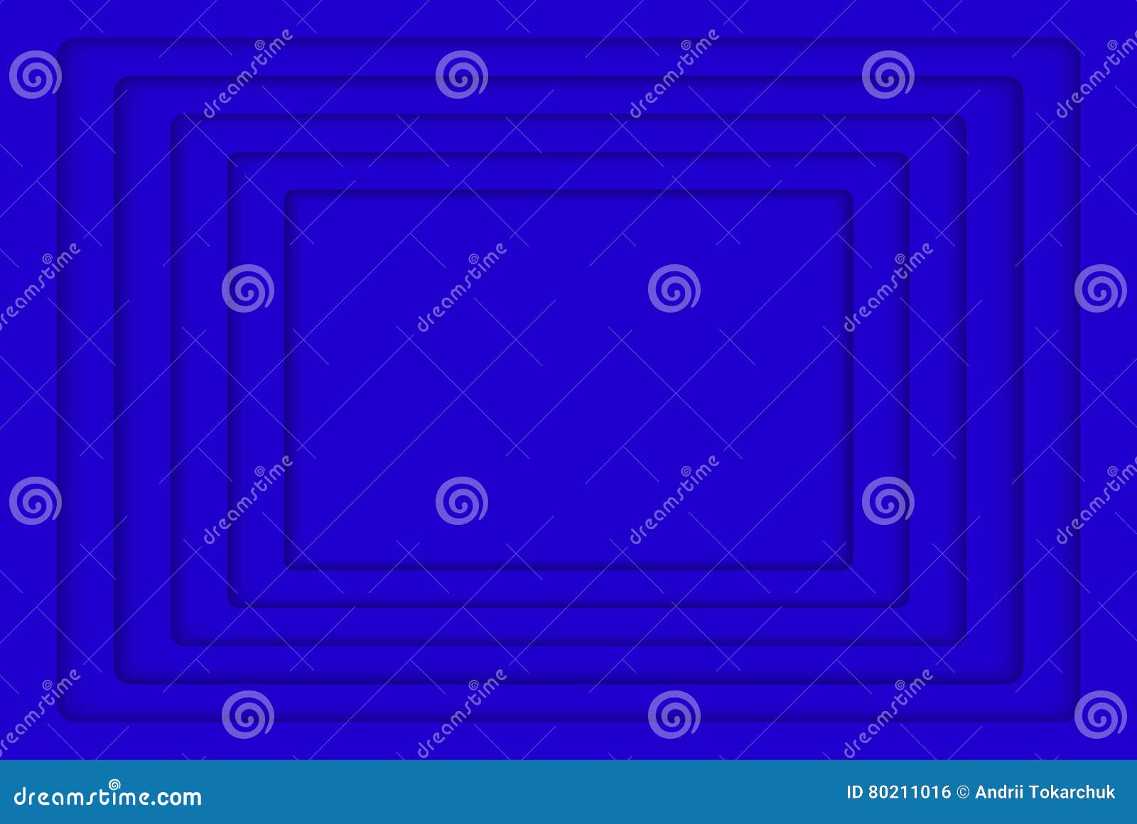 Vector Blue Concentric Rectangle. Background. Stock Vector ...