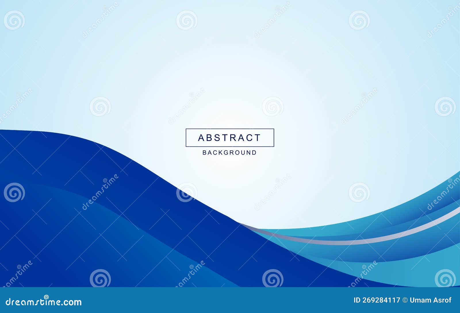 Vector Blue Curve Frame Background Stock Vector - Illustration of ...