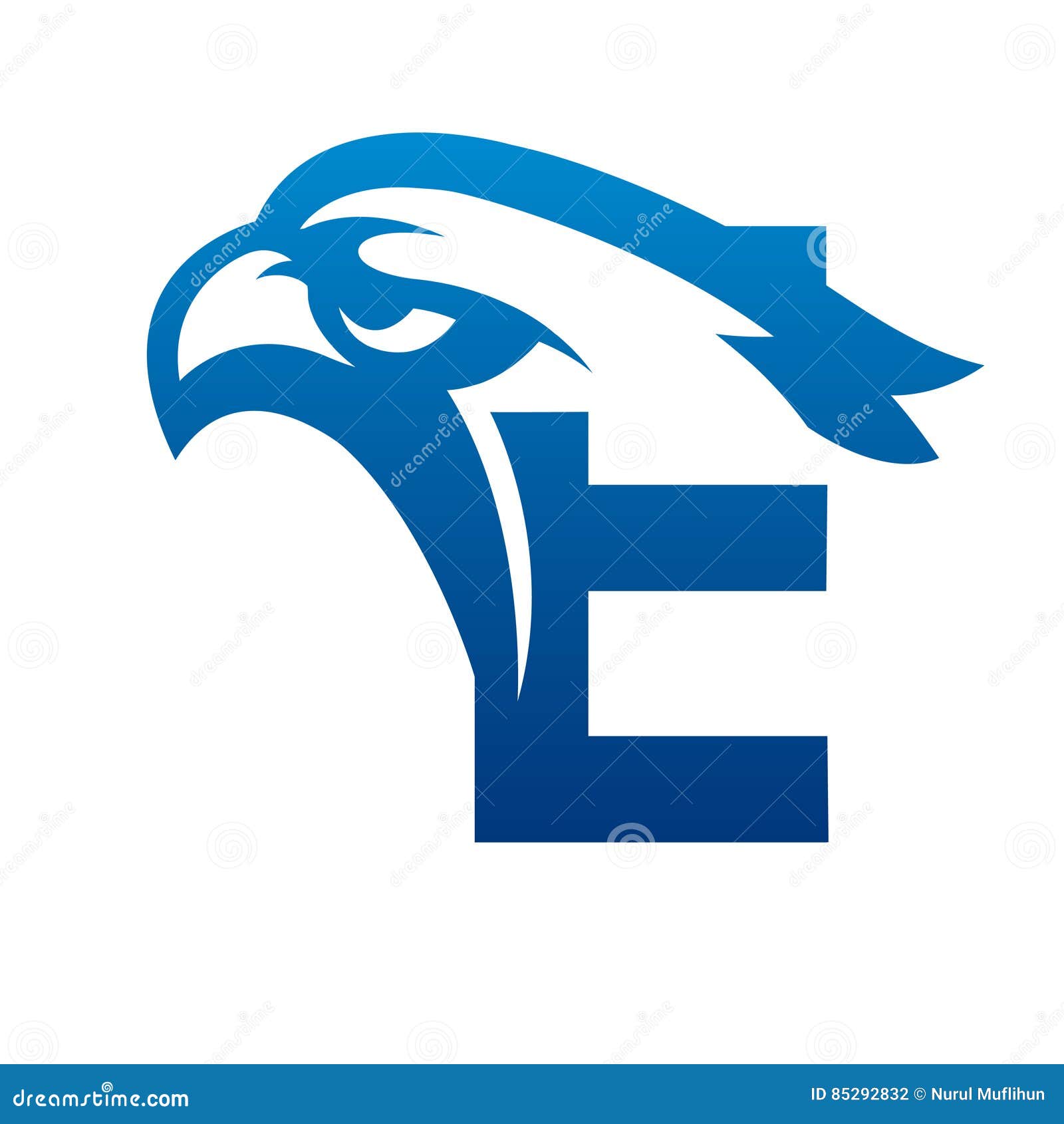 Vector Blue Eagle Initial C Logo Stock Illustration - Illustration of ...
