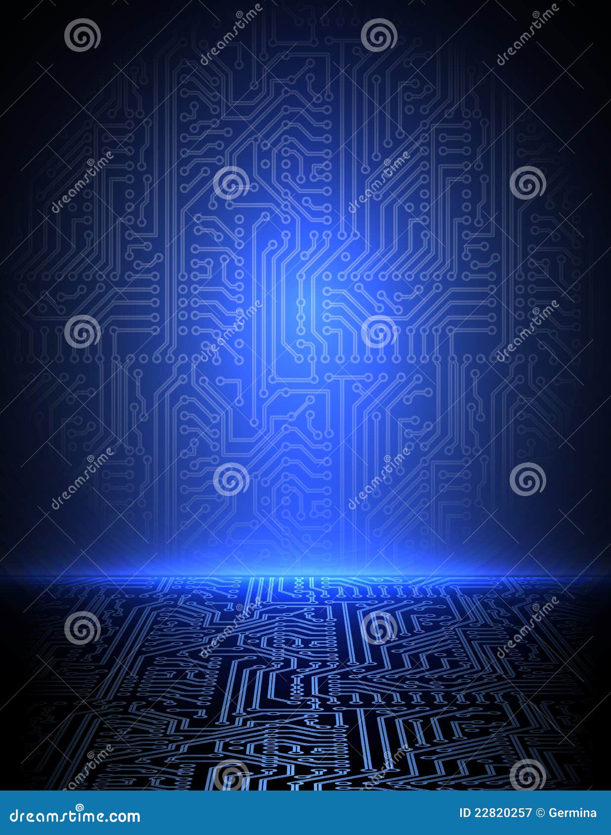 Blue Electronic Background