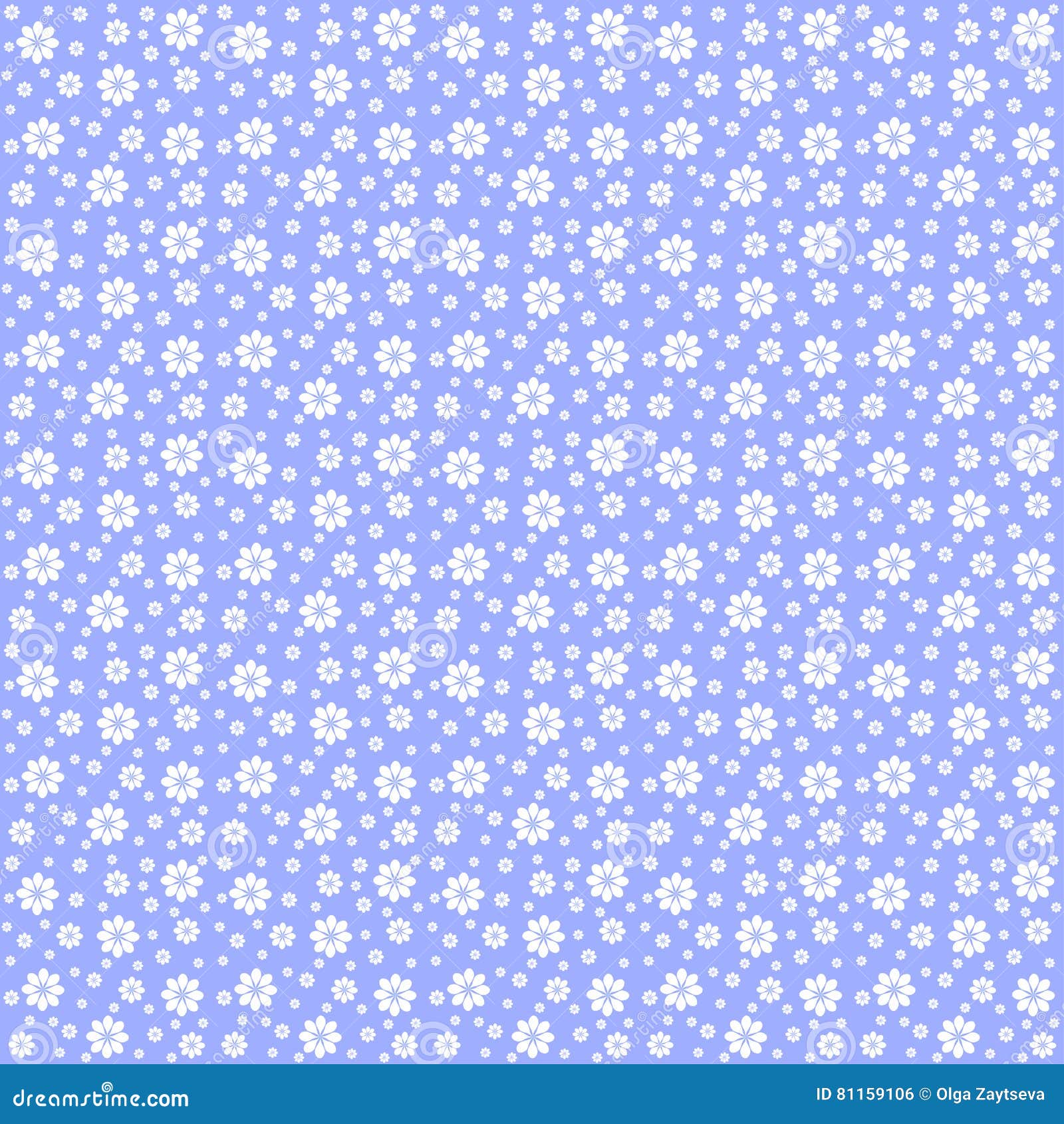 Vector Blue Floral Texture Pattern. Stock Illustration - Illustration ...