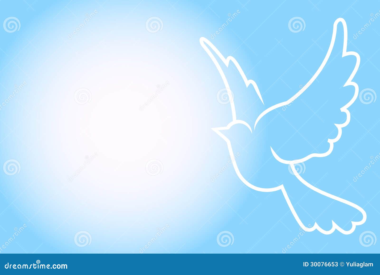 Blue frame with dove stock vector. Illustration of love - 30076653