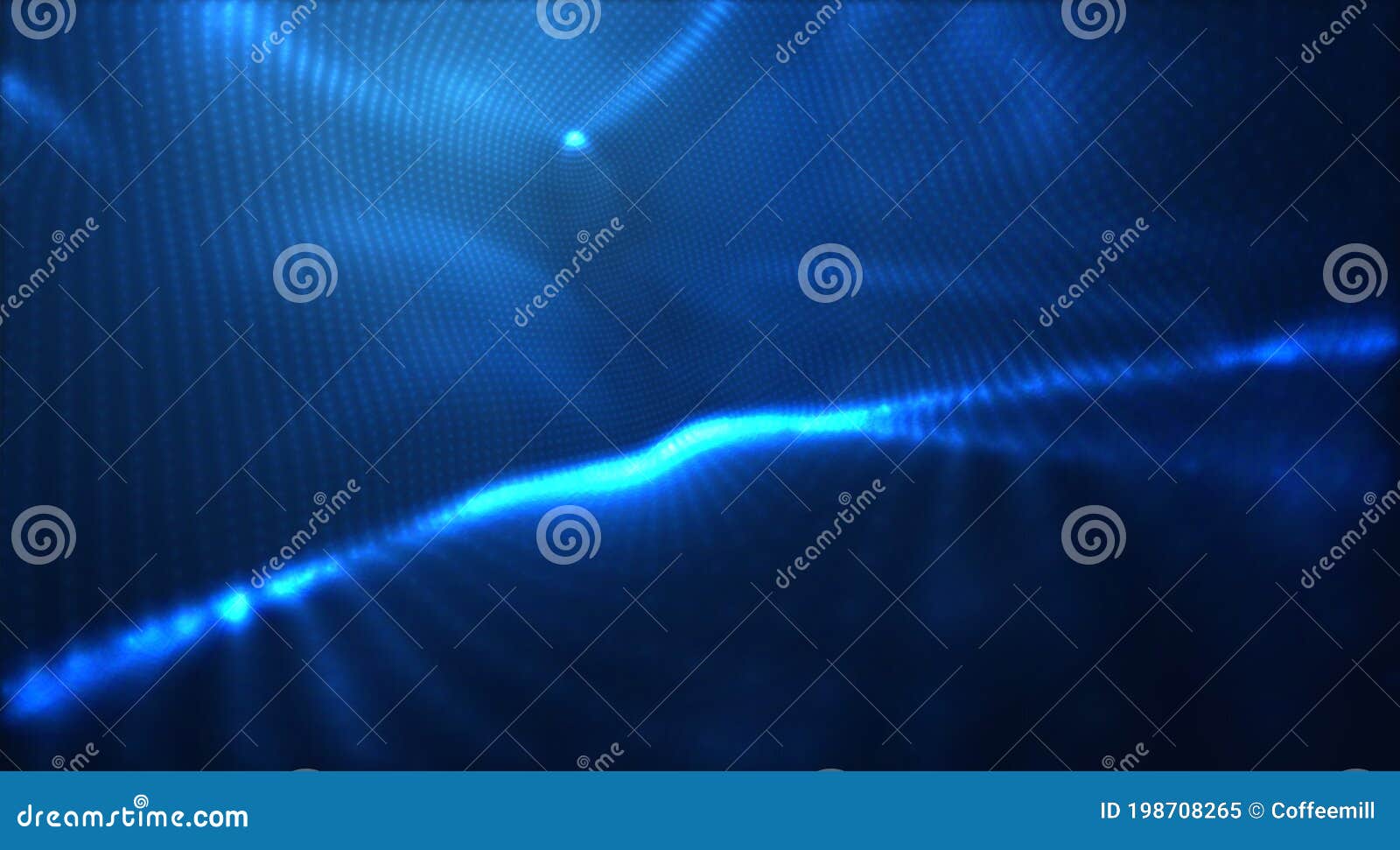 Vector Blue Glowing Data Stream in Virtual Space Stock Vector ...