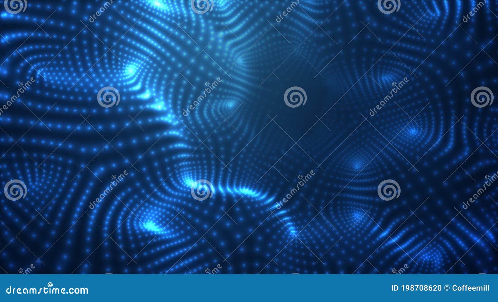 Vector Blue Glowing Data Stream in Virtual Space Stock Vector ...