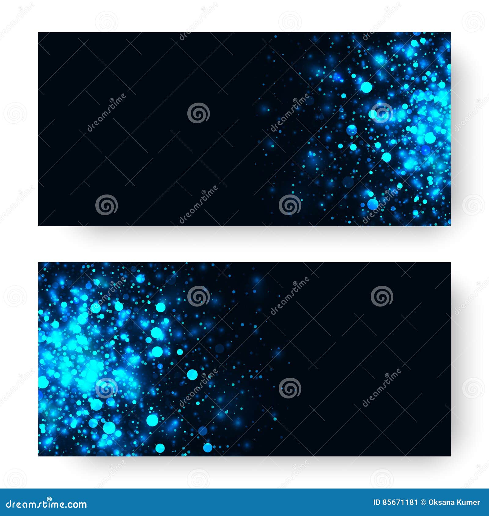 Vector Blue Glowing Light Glitter Background. Magic Glow Light Effect ...